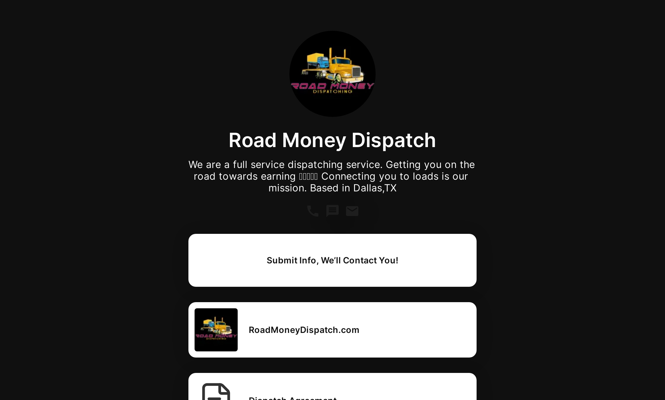 Road Money Dispatch's Flowpage