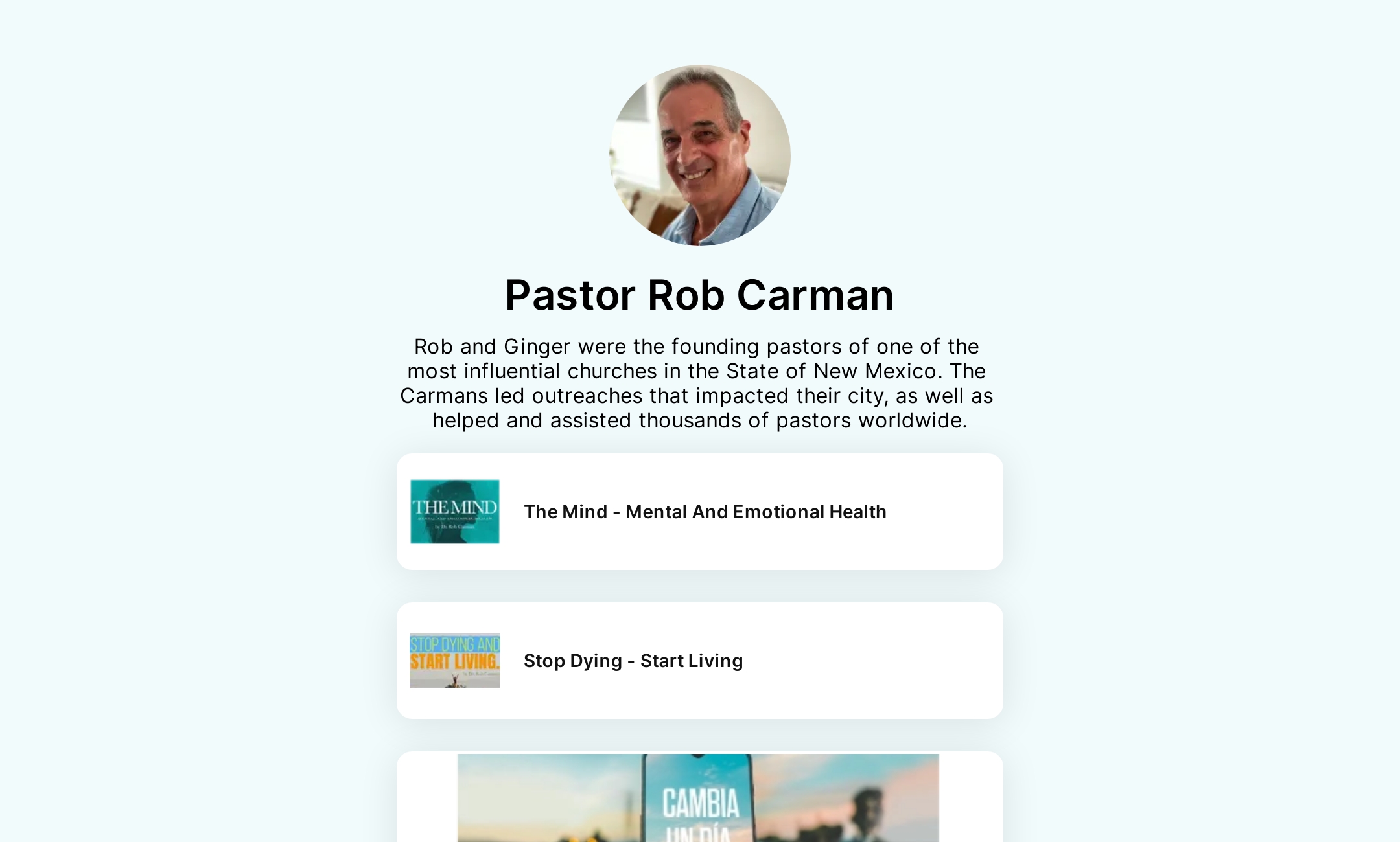 Pastor Rob Carman's Flowpage
