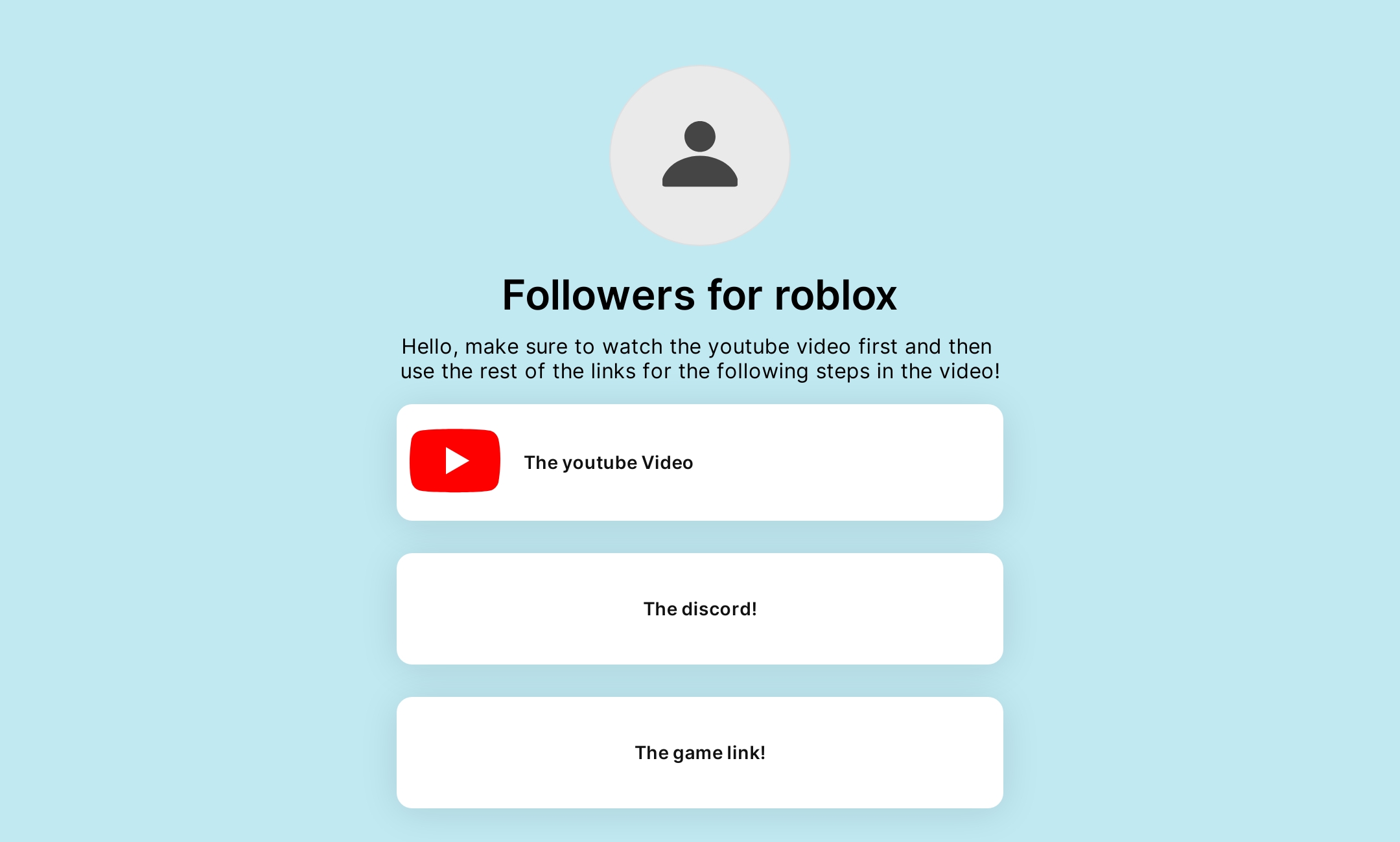 Followers for roblox's Flowpage