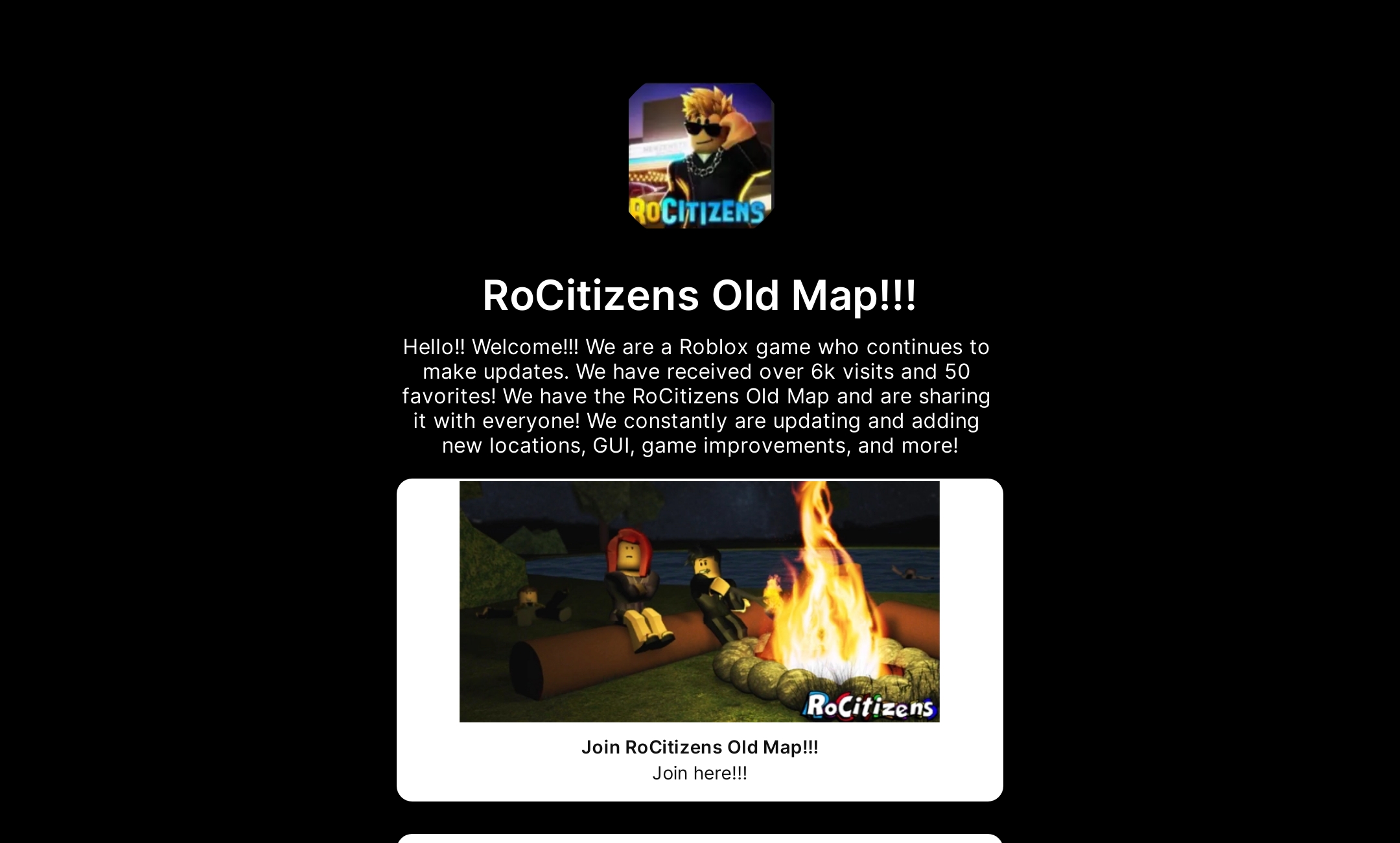 RoCitizens Old Map!!!'s Flowpage