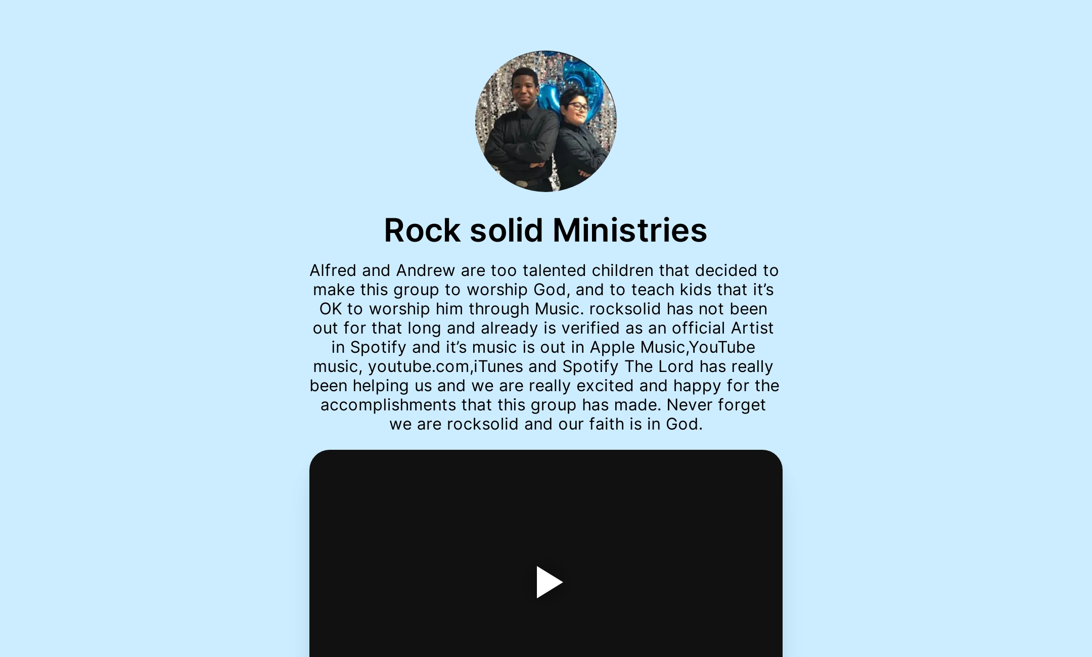 Rock solid Ministries' Flowpage