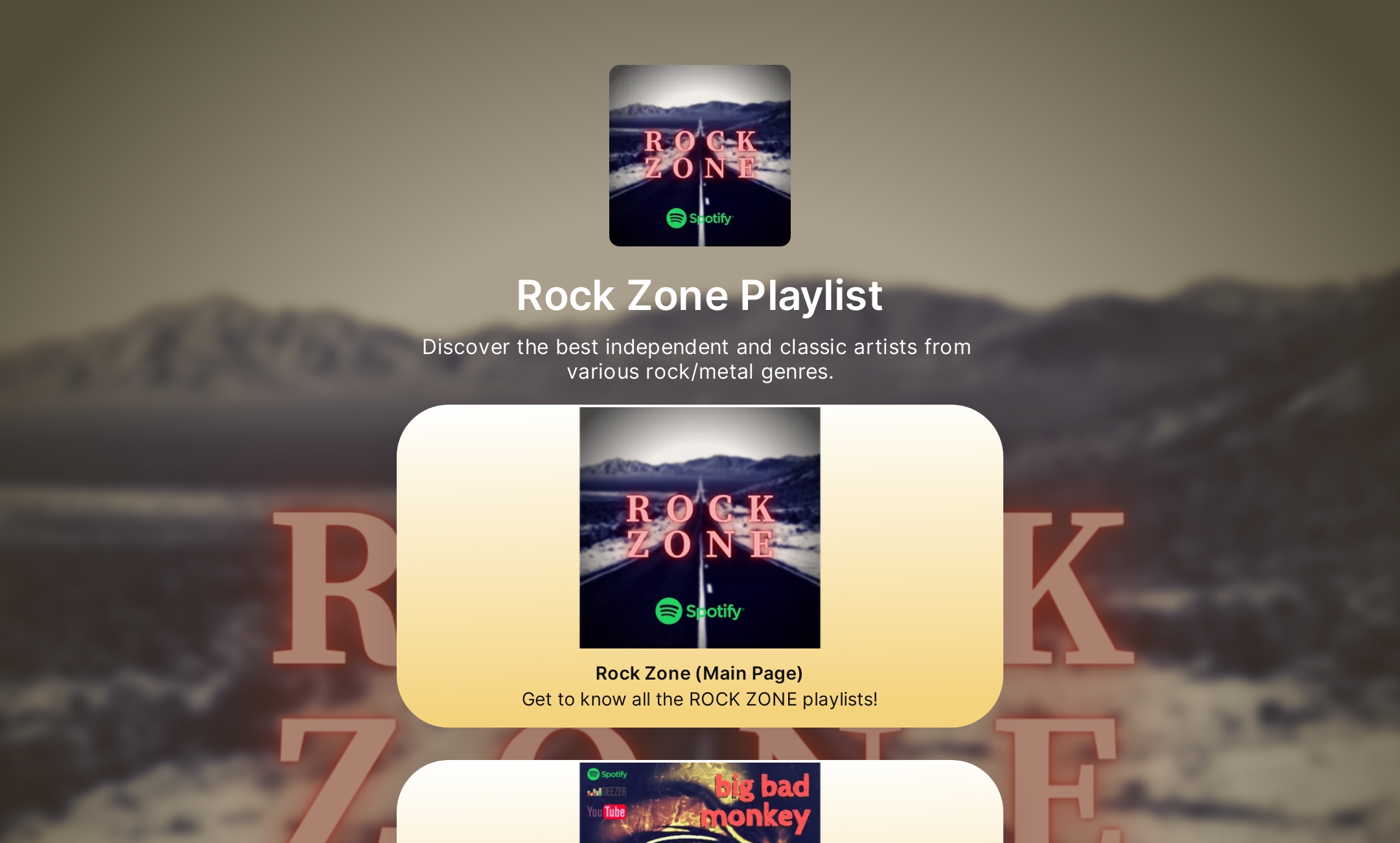 Rock Zone Playlist's Flowpage
