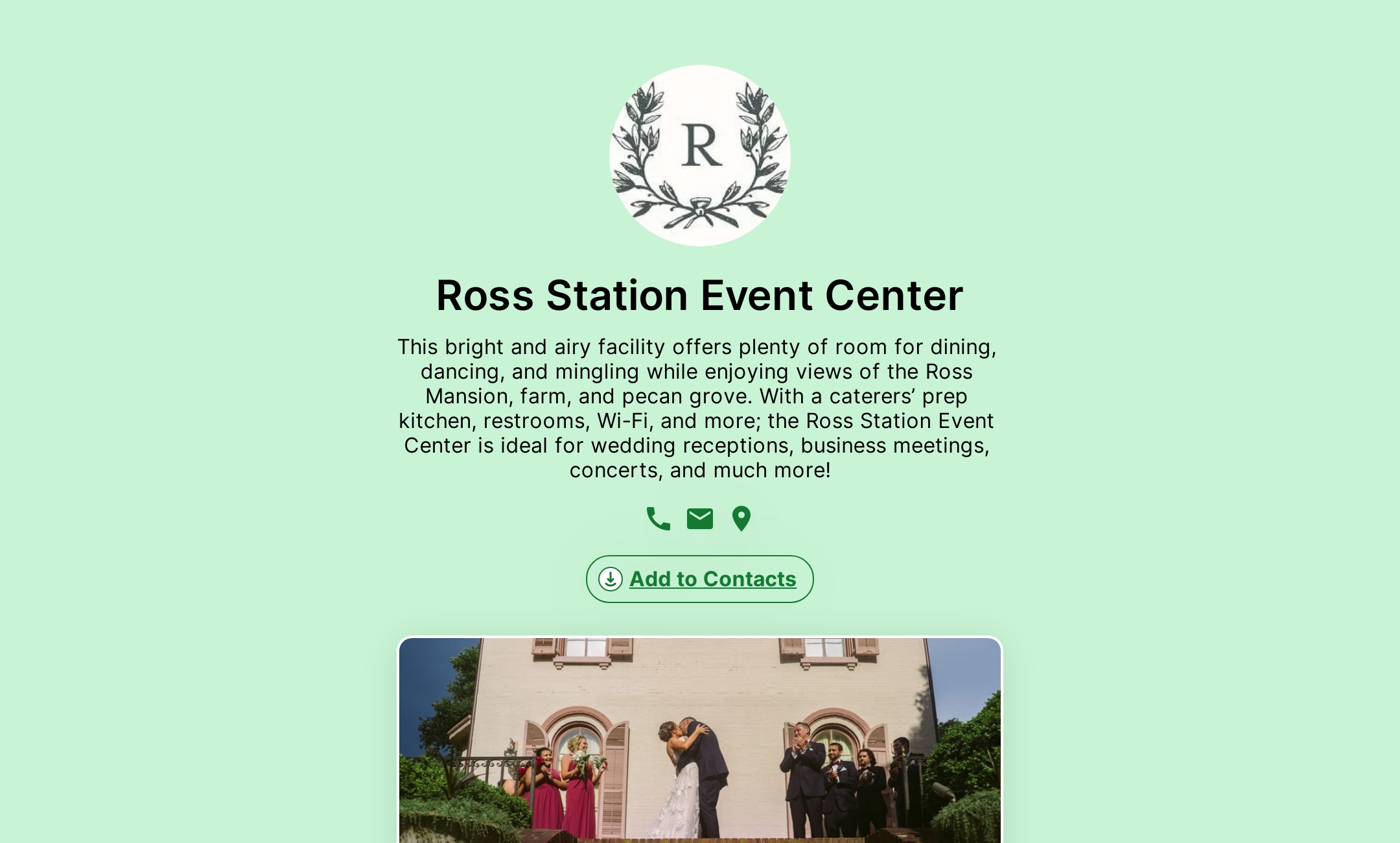 Ross Station Event Center's Flowpage