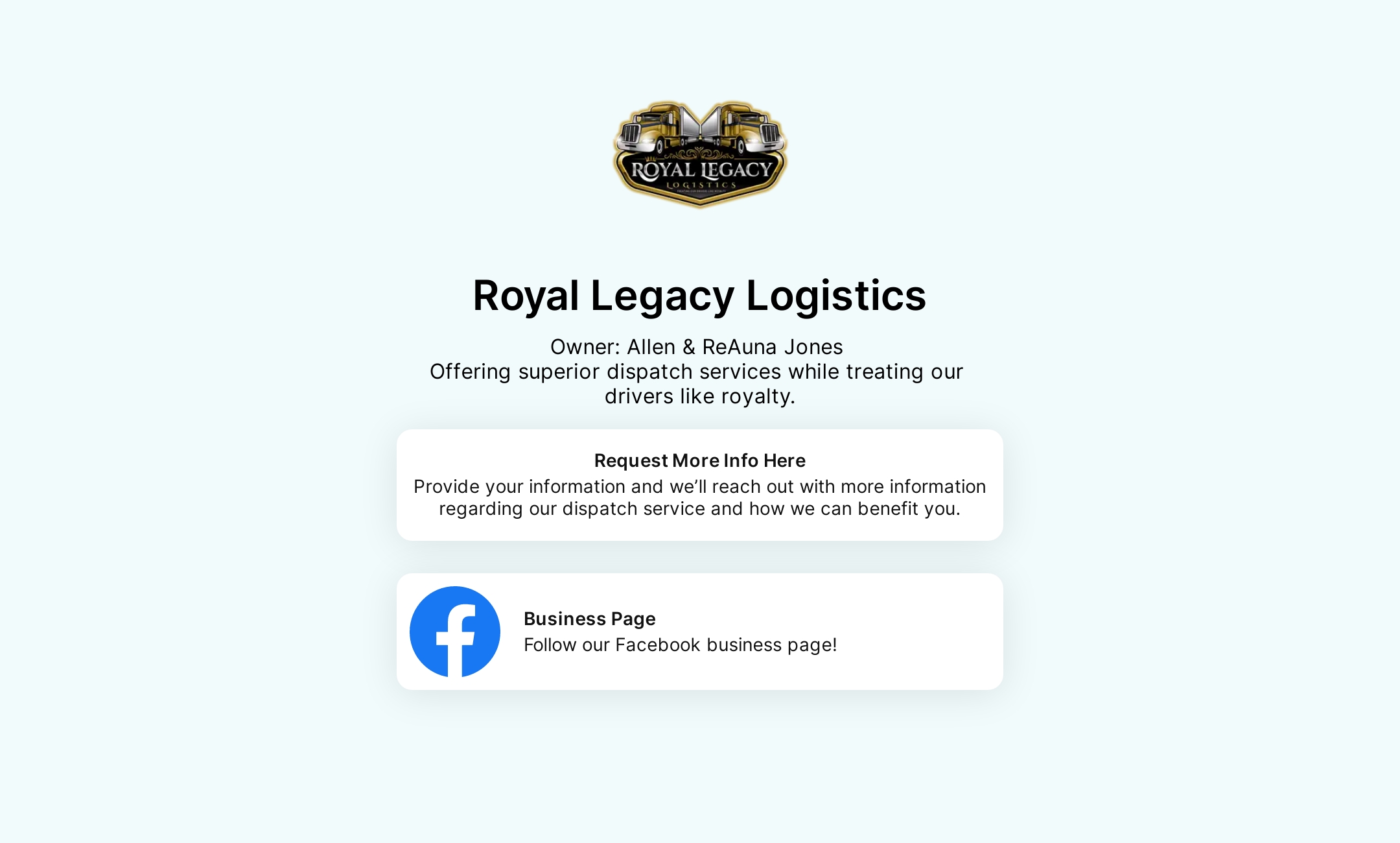 Royal Legacy Logistics' Flowpage