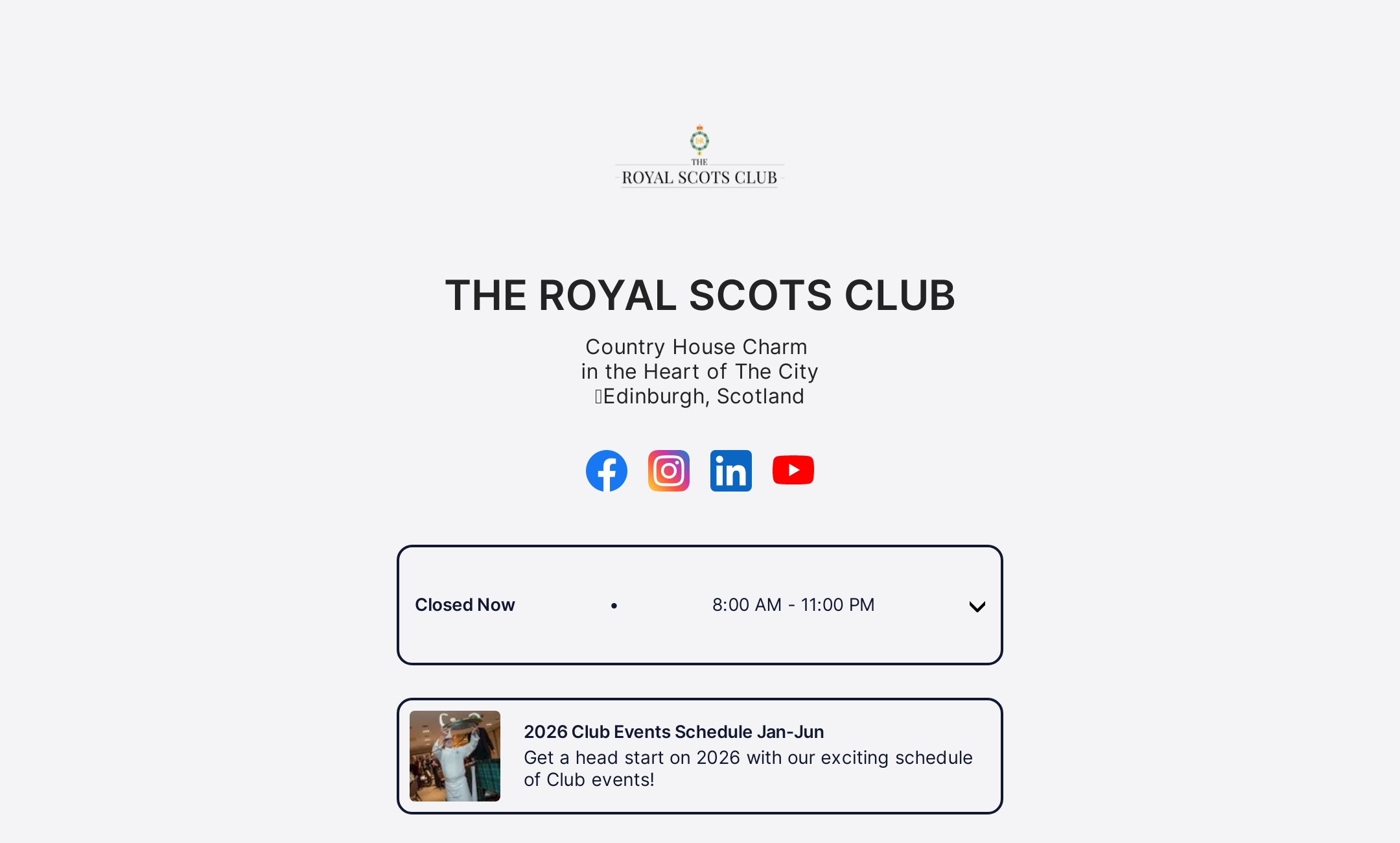 THE ROYAL SCOTS CLUB's Flowpage