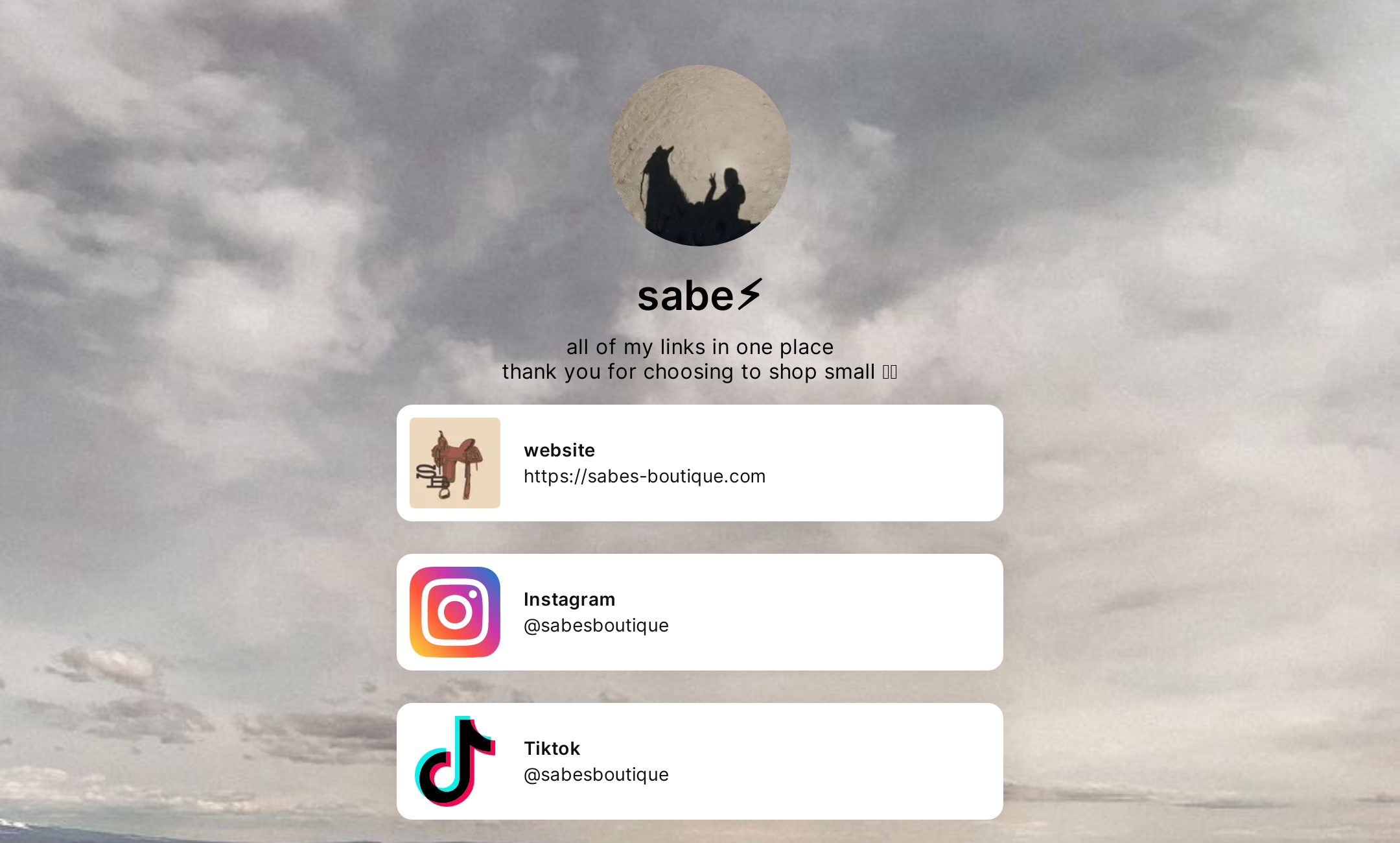 sabe⚡️'s Flowpage