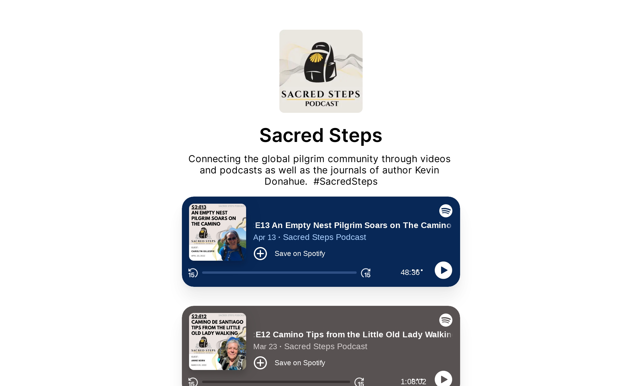Sacred Steps' Flowpage