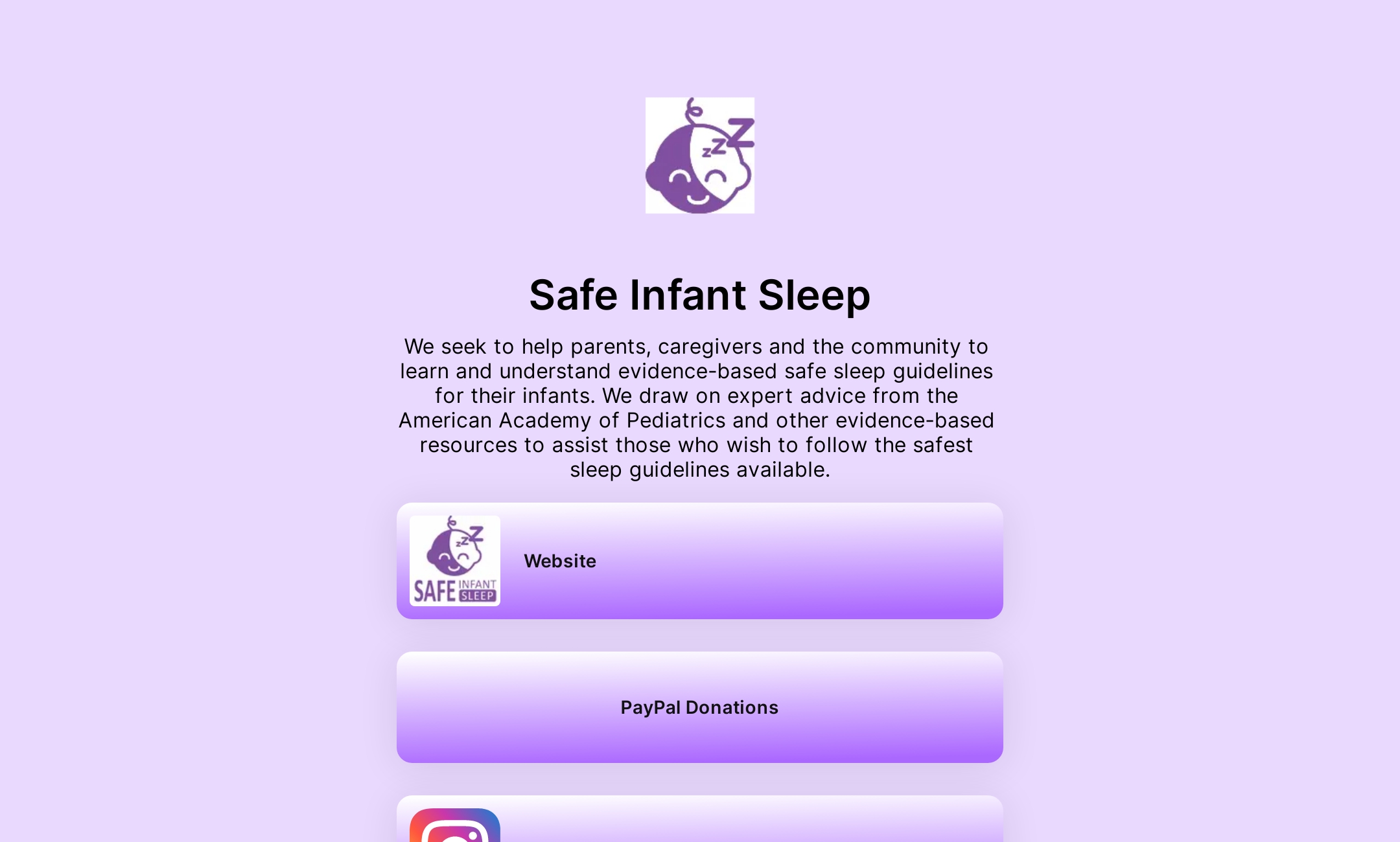 Safe Infant Sleep 's Flowpage