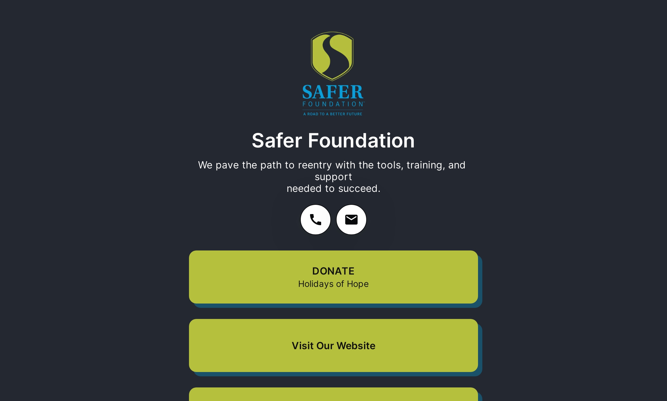 Safer Foundation's Flowpage