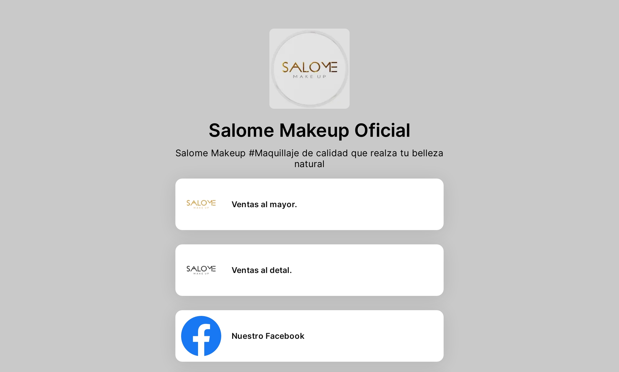 Salome Makeup Oficial's Flowpage