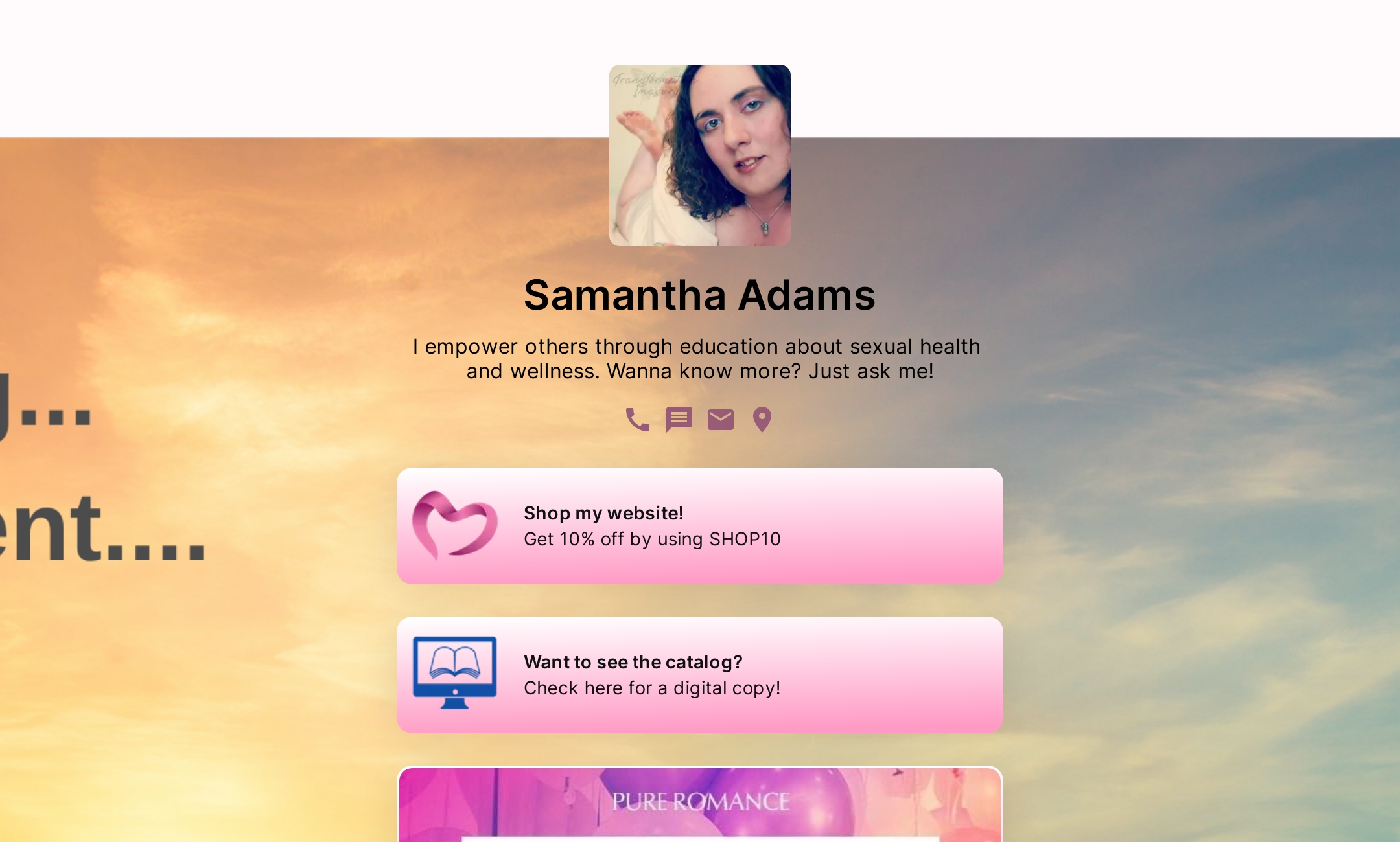 Samantha Adams' Flowpage