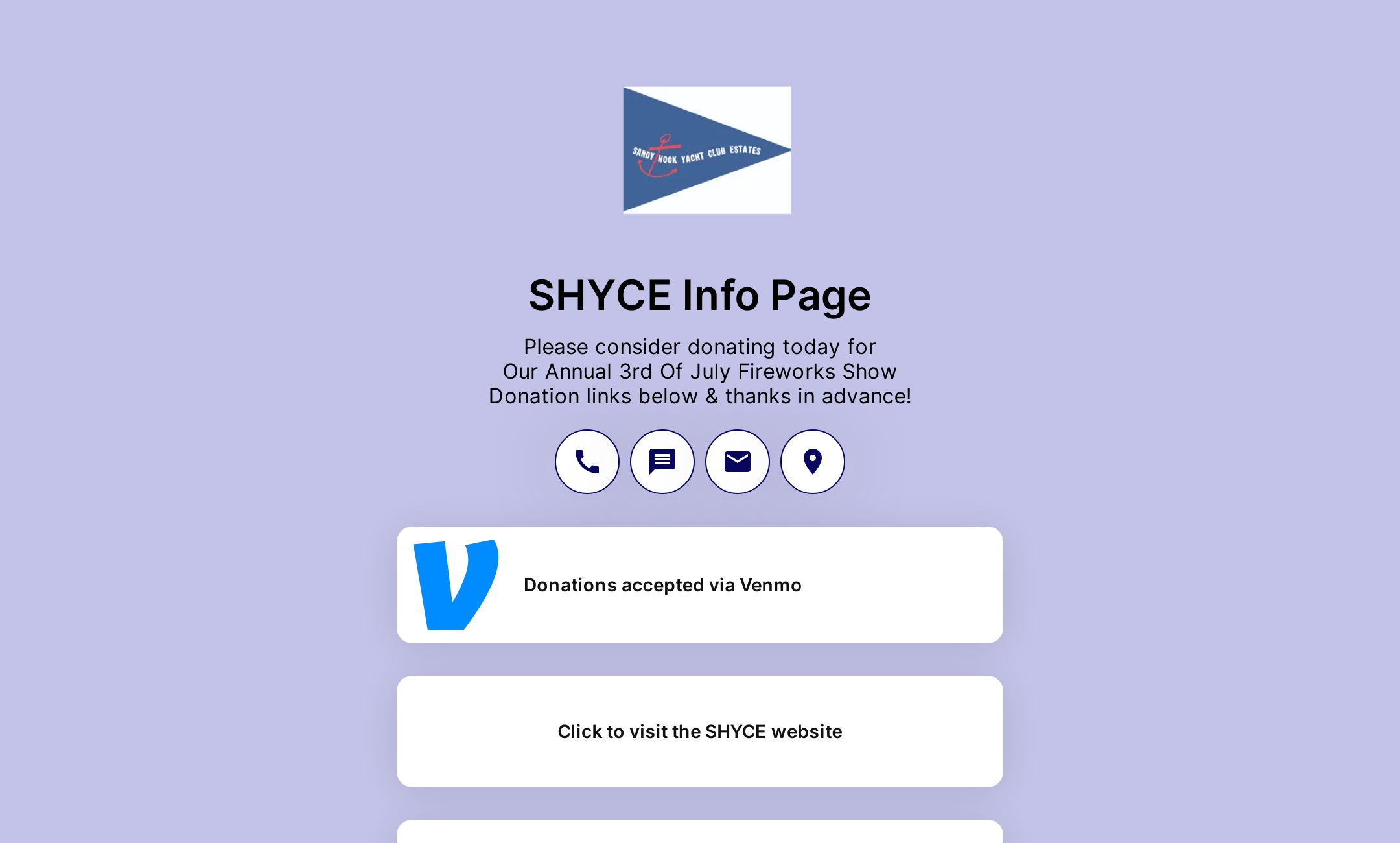 SHYCE Info Page's Flowpage