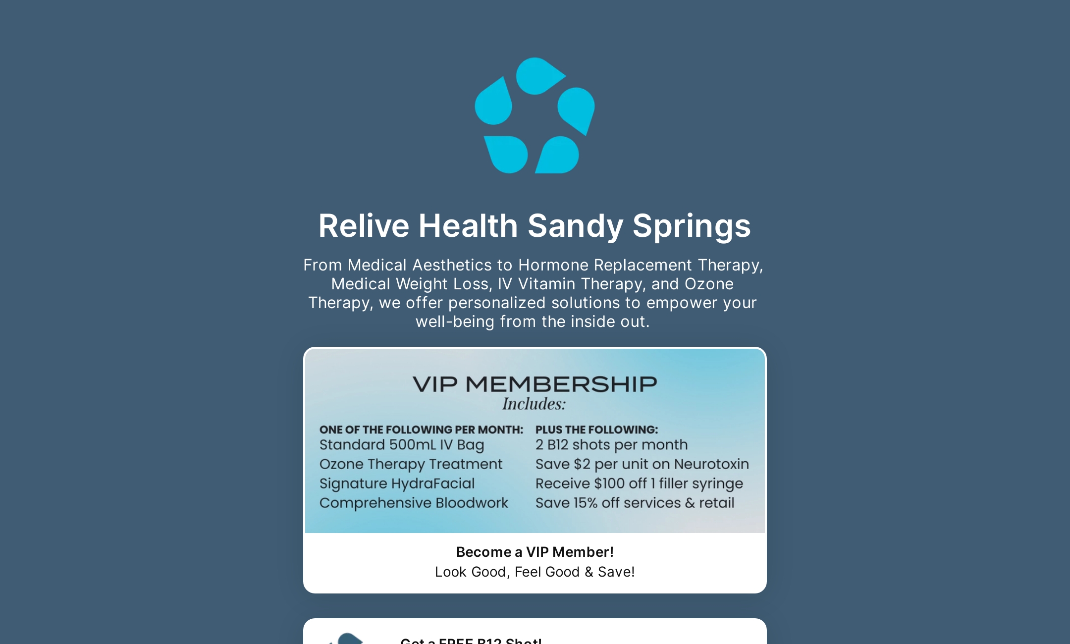 Relive Health Sandy Springs' Flowpage