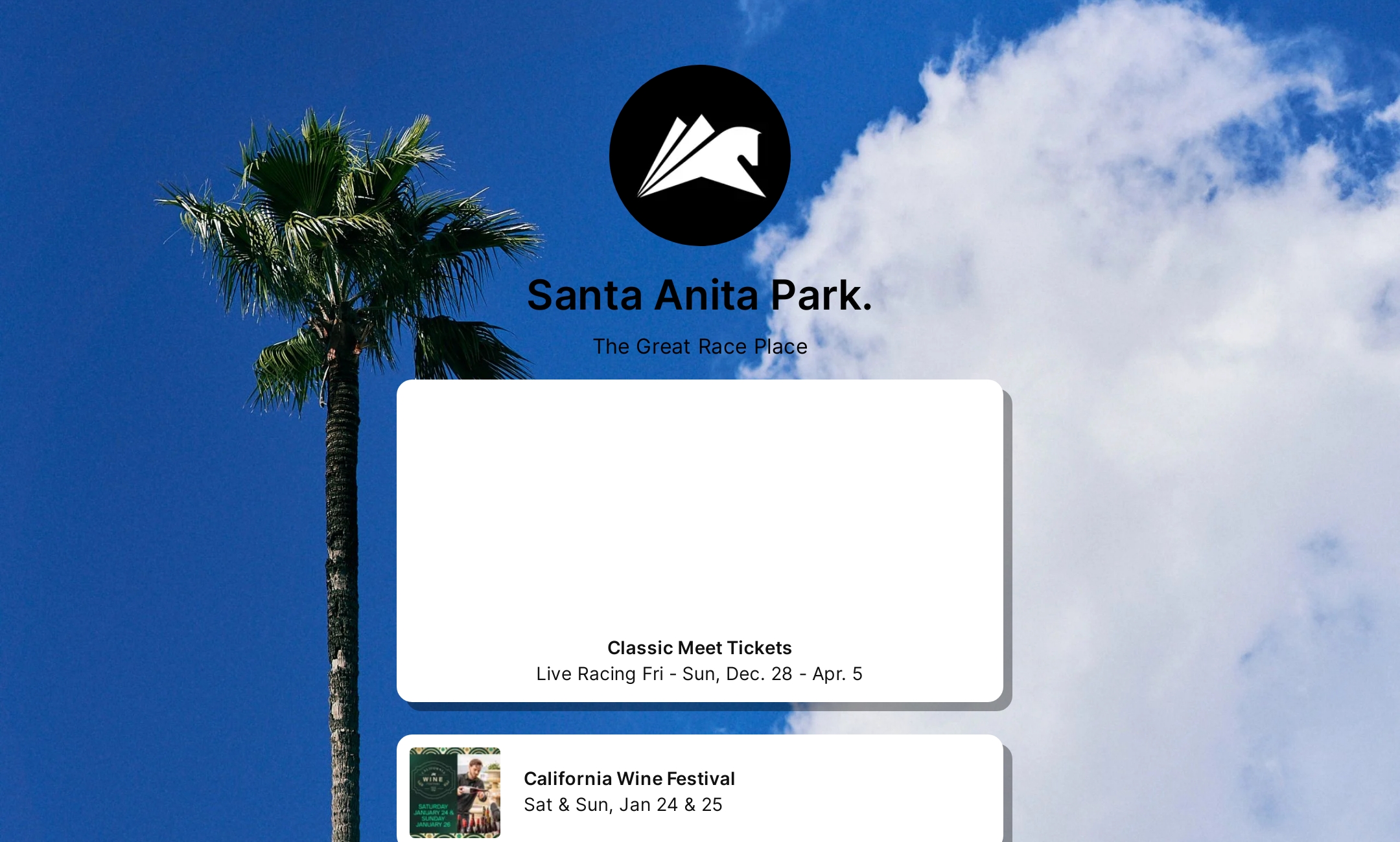 Santa Anita Park.'s Flowpage