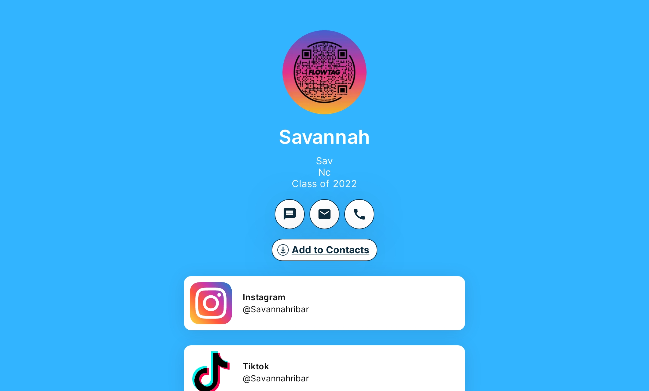 Savannah 's Flowpage