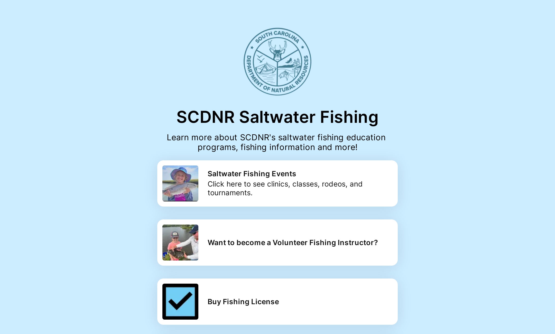SCDNR Saltwater Fishing's Flowpage