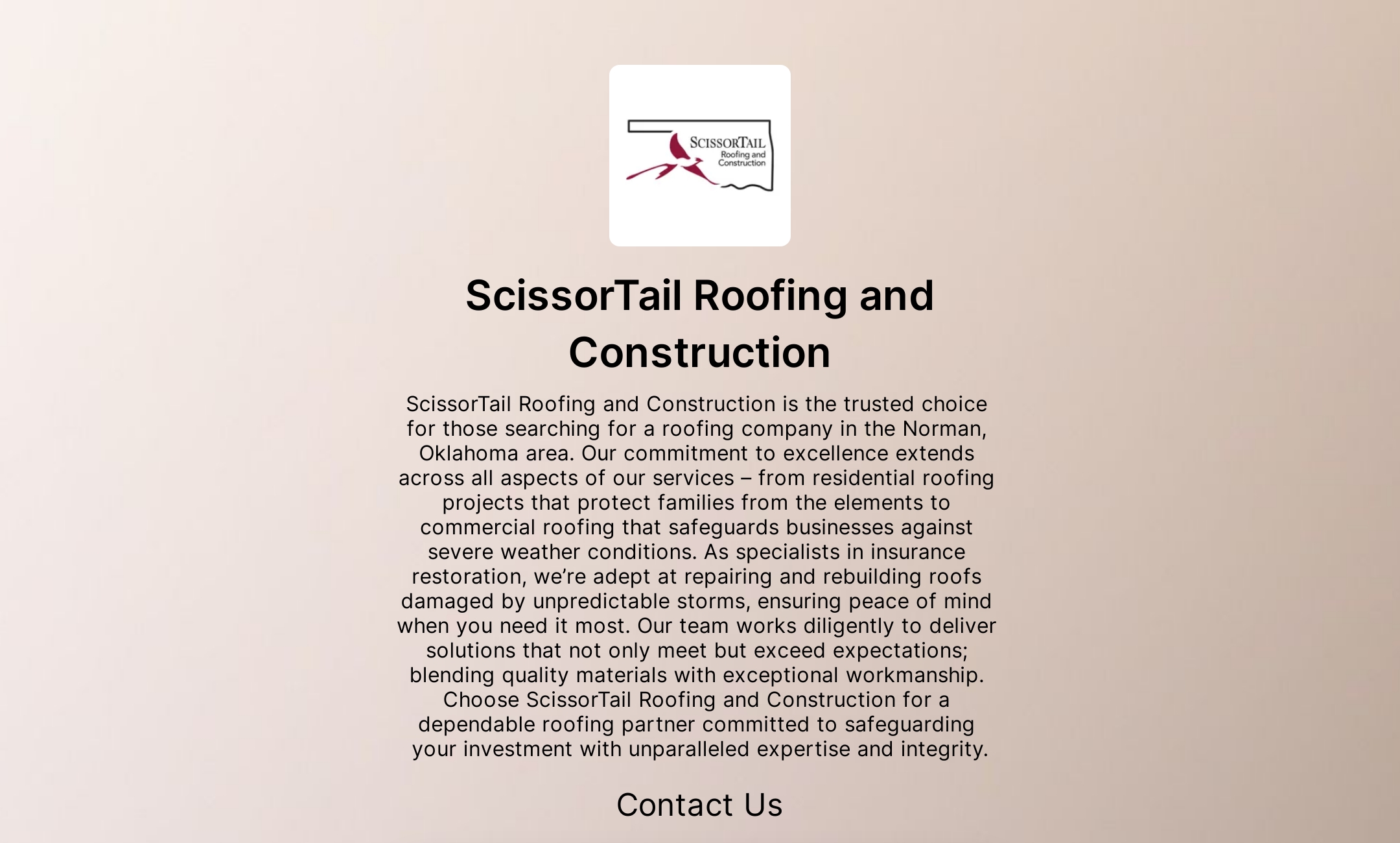 ScissorTail Roofing and Construction's Flowpage
