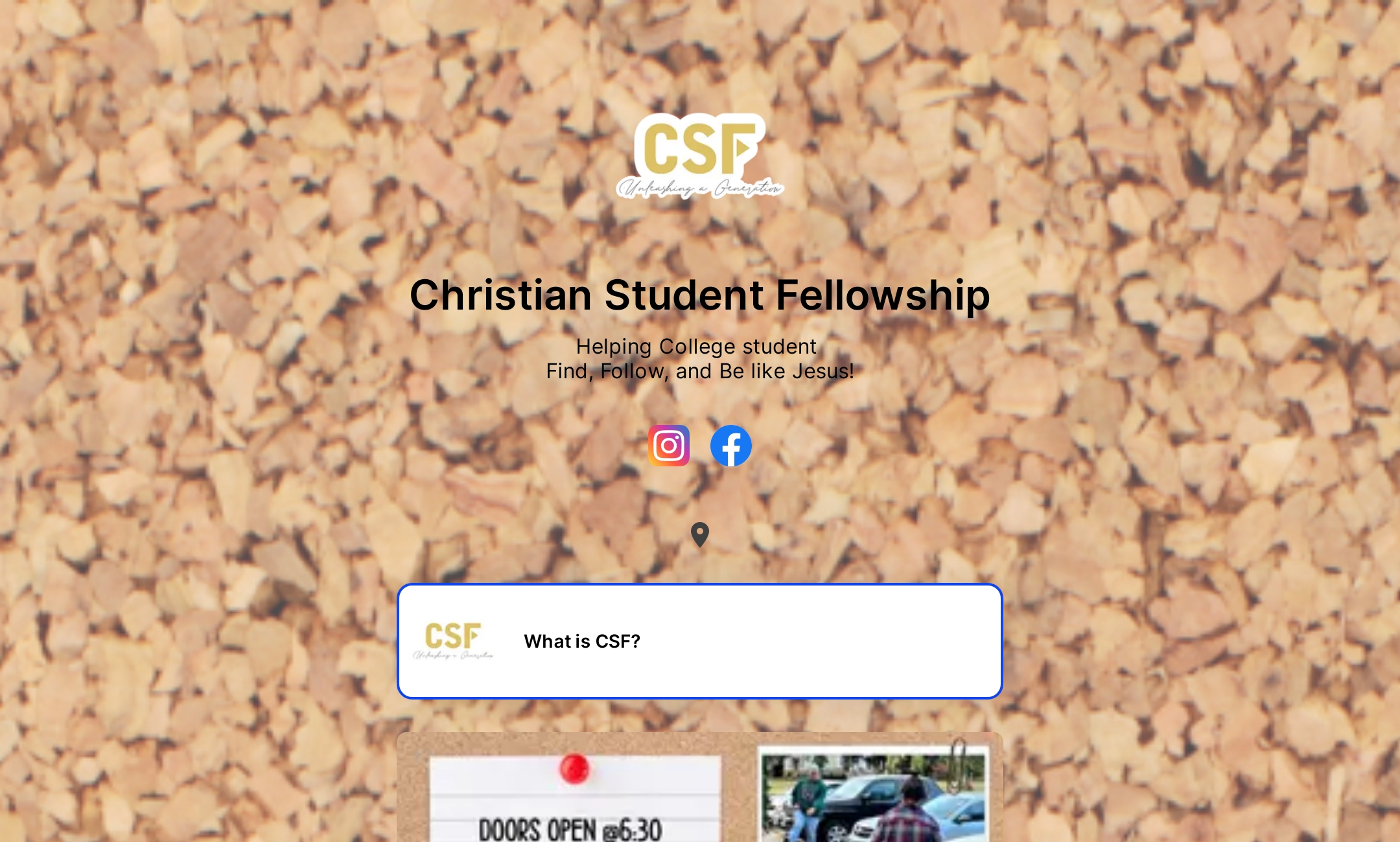Christian Student Fellowship's Flowpage