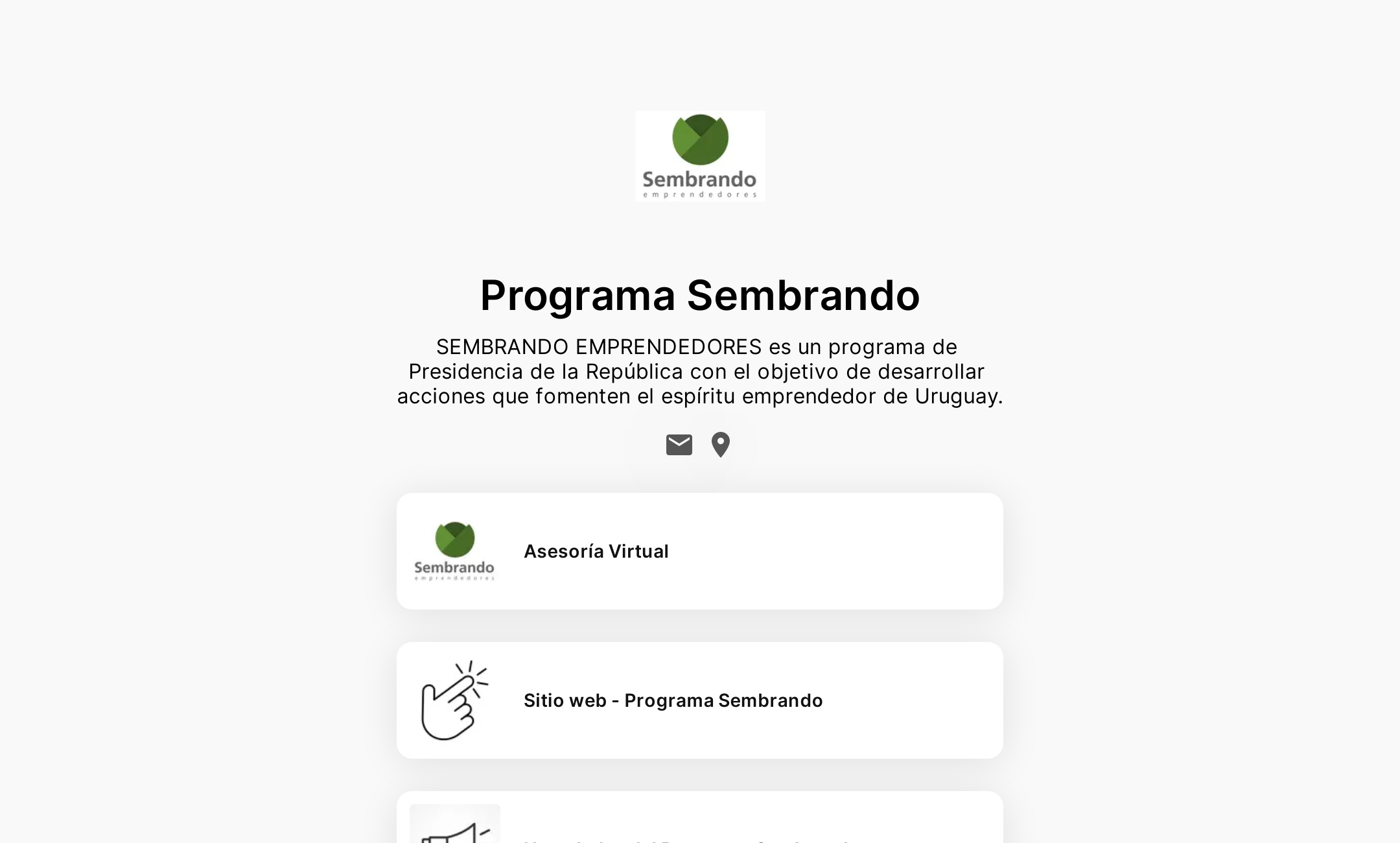 Programa Sembrando's Flowpage