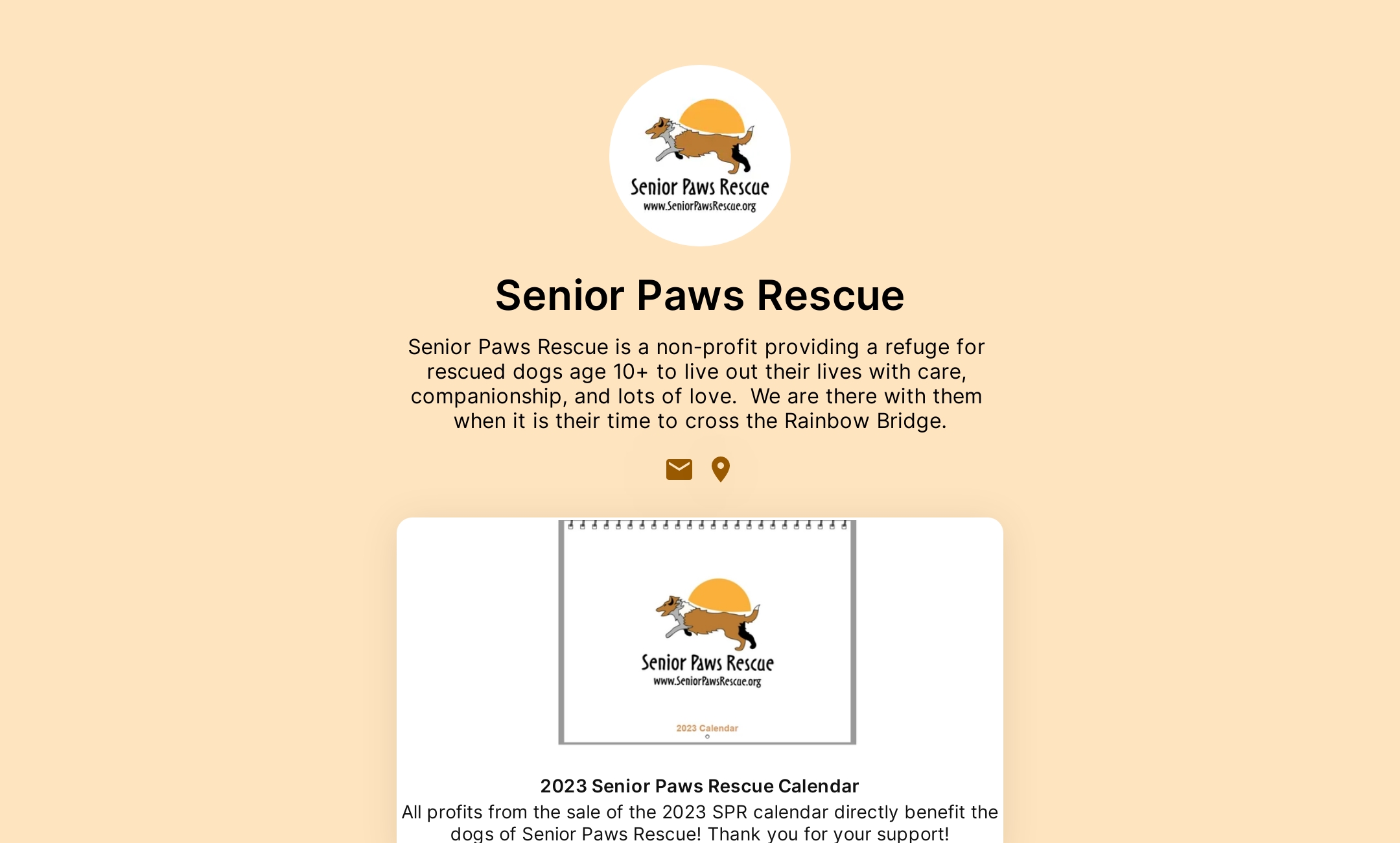 Senior Paws Rescue's Flowpage