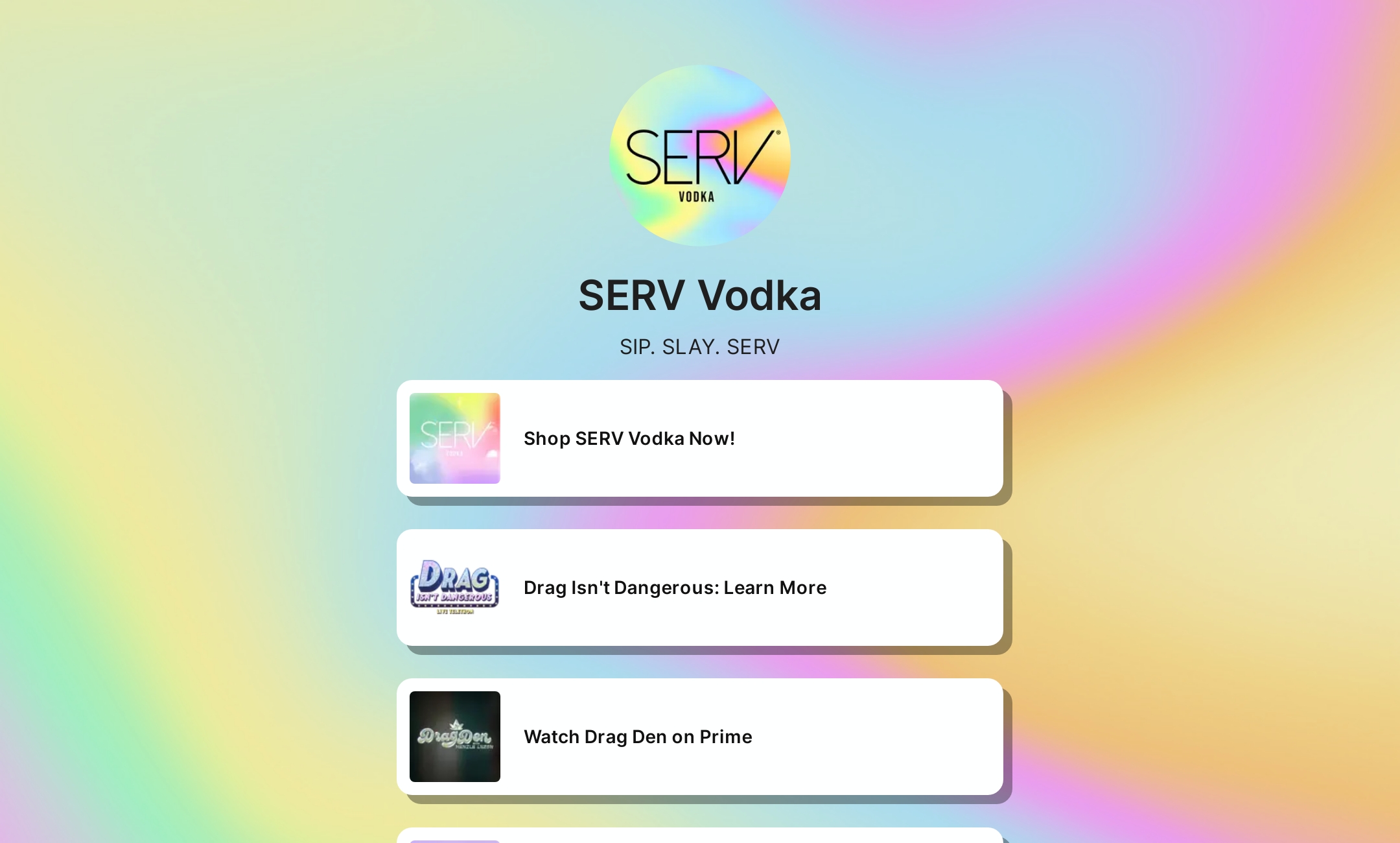 SERV Vodka's Flowpage