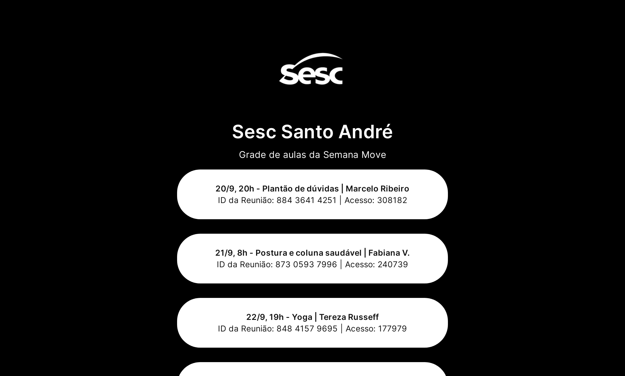 Sesc Santo André's Flowpage