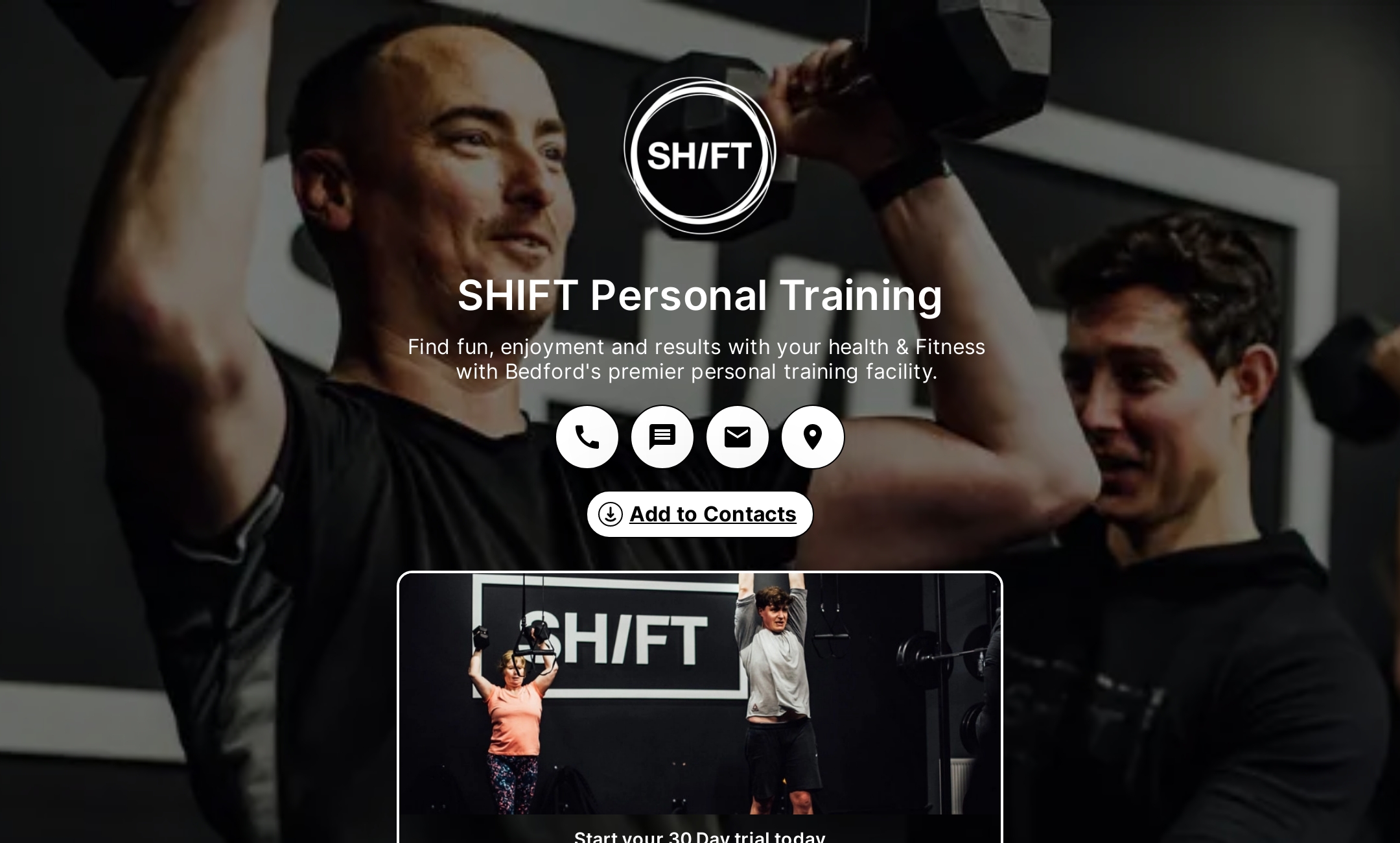 SHIFT Personal Training's Flowpage
