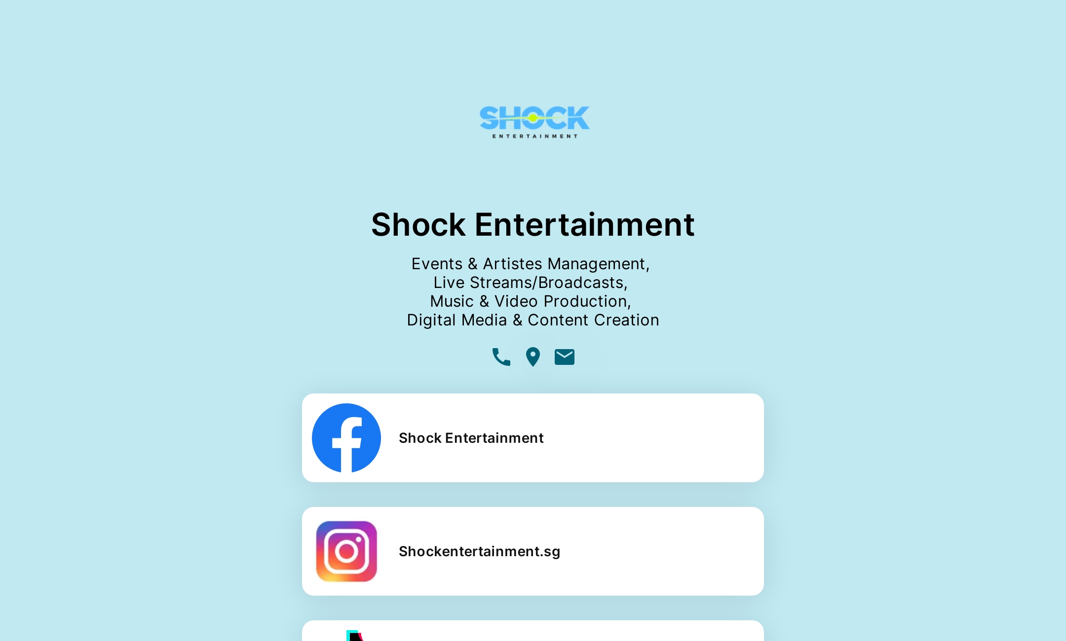 Shock Entertainment's Flowpage