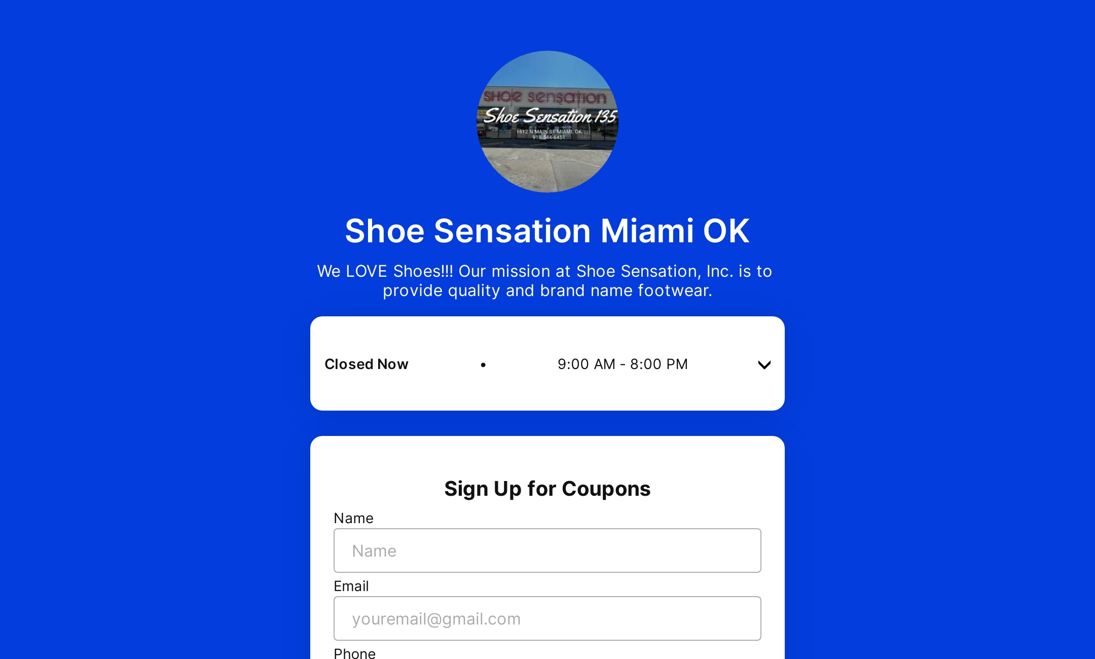 Shoe Sensation Miami OK's Flowpage