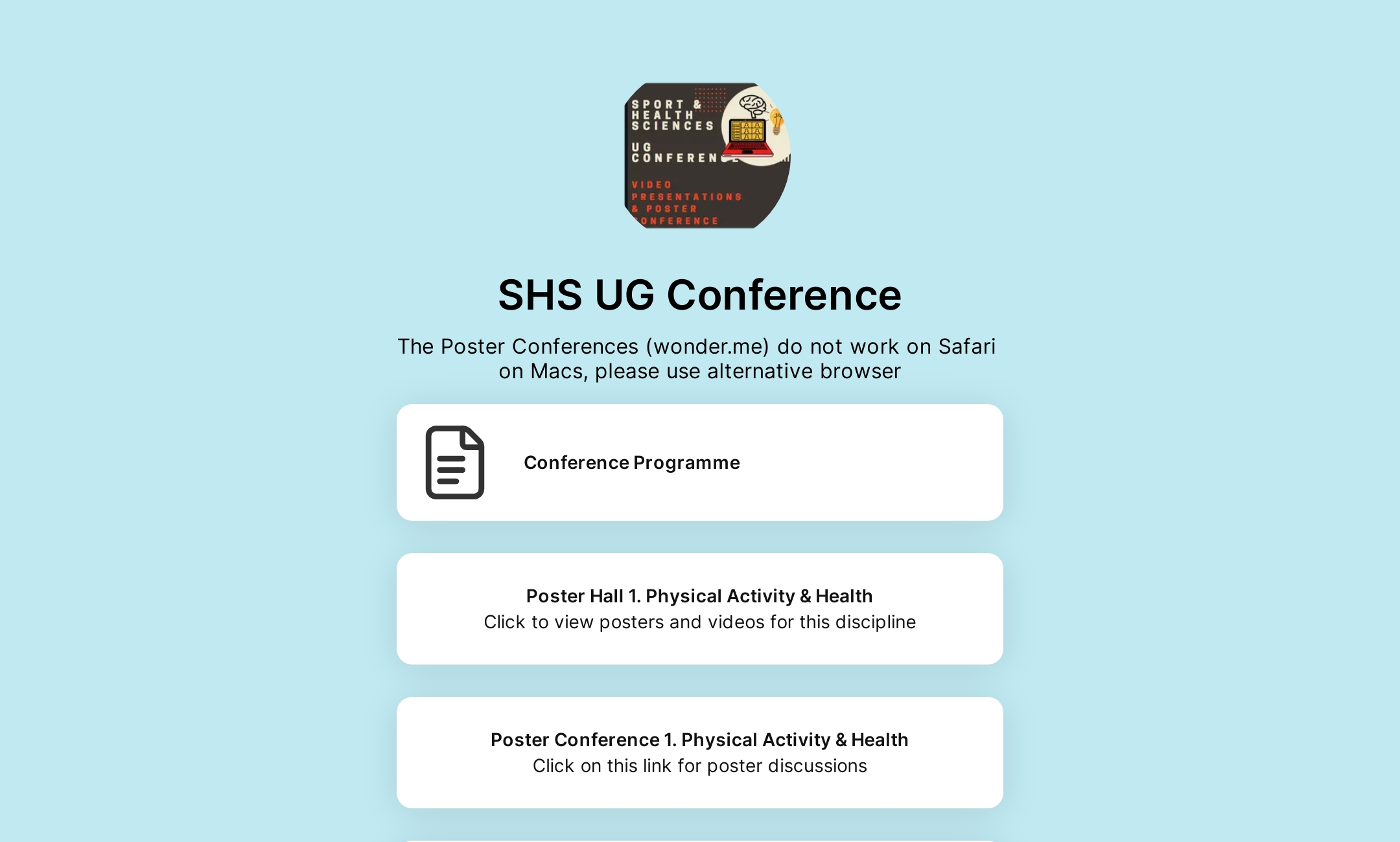 SHS UG Conference's Flowpage