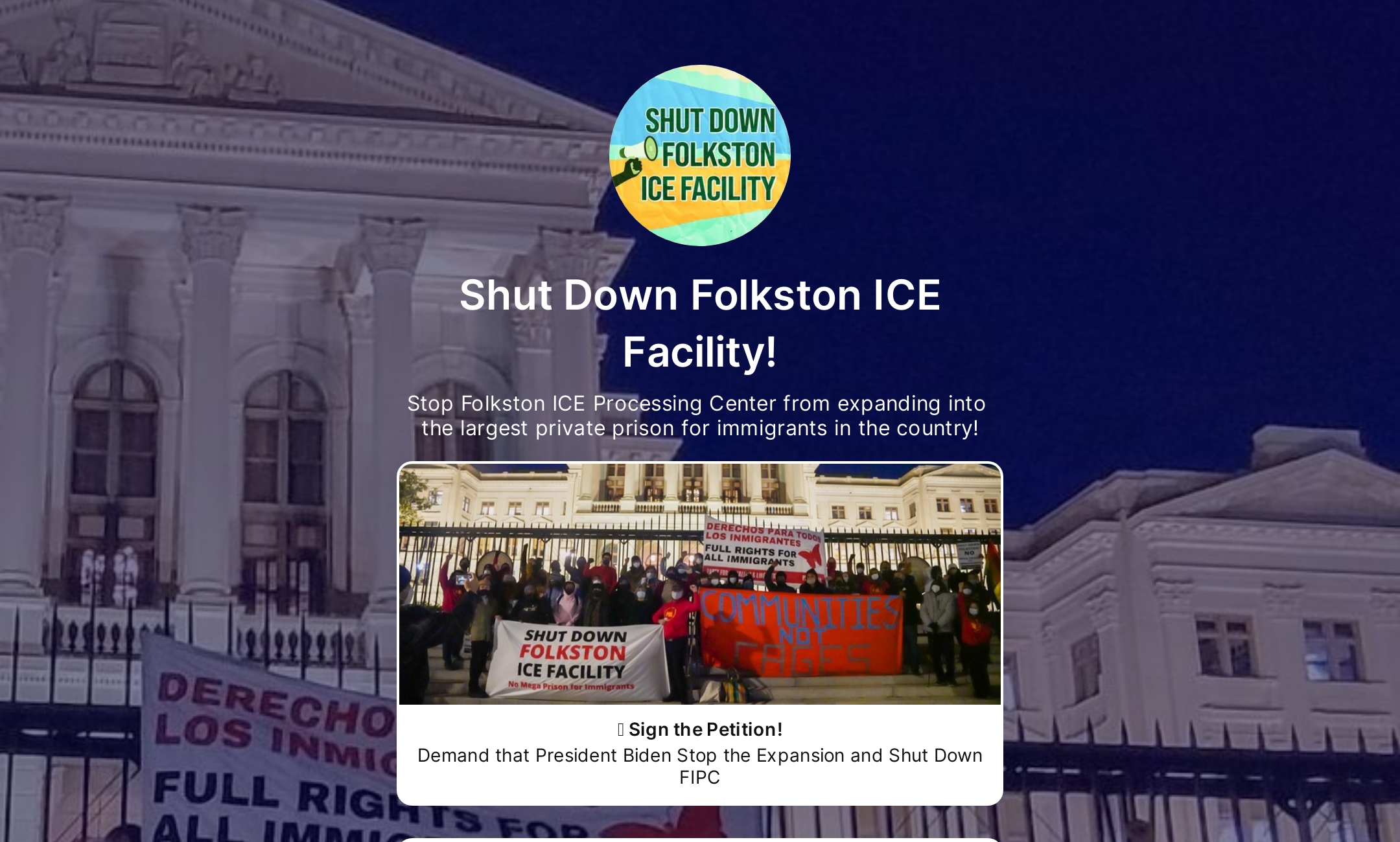 Shut Down Folkston ICE Facility!'s Flowpage