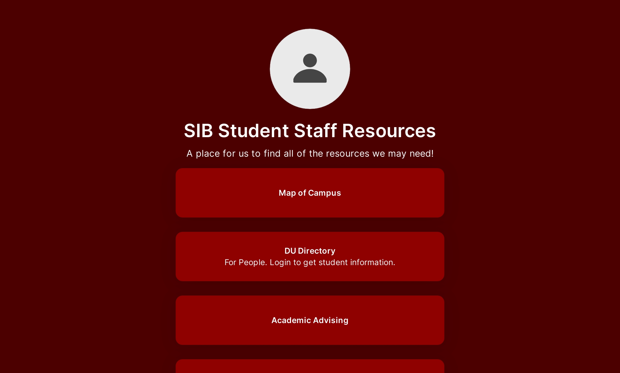 SIB Student Staff Resources' Flowpage