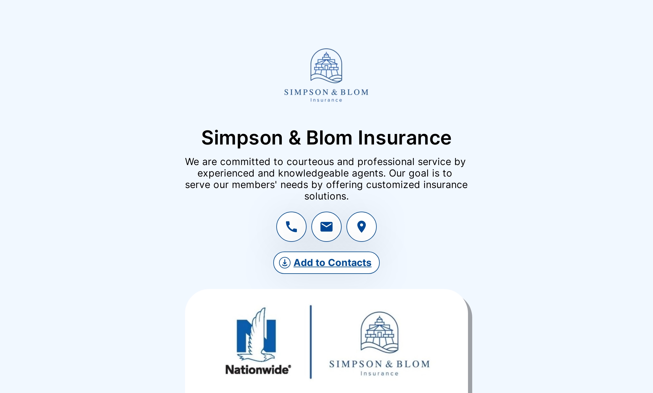 Simpson & Blom Insurance's Flowpage