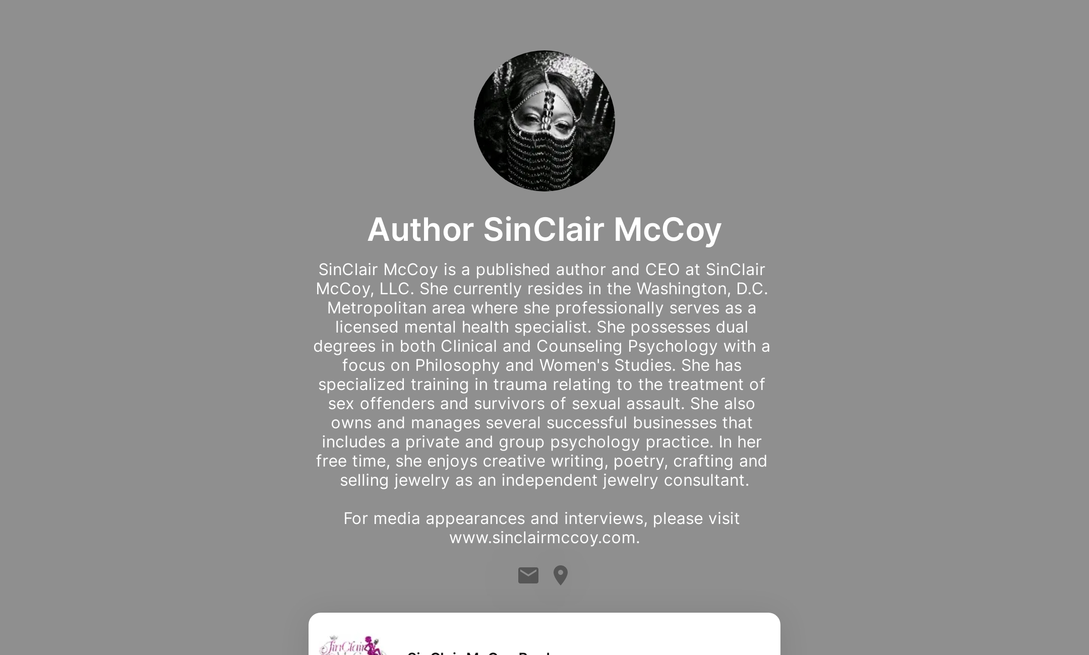 Author SinClair McCoy's Flowpage