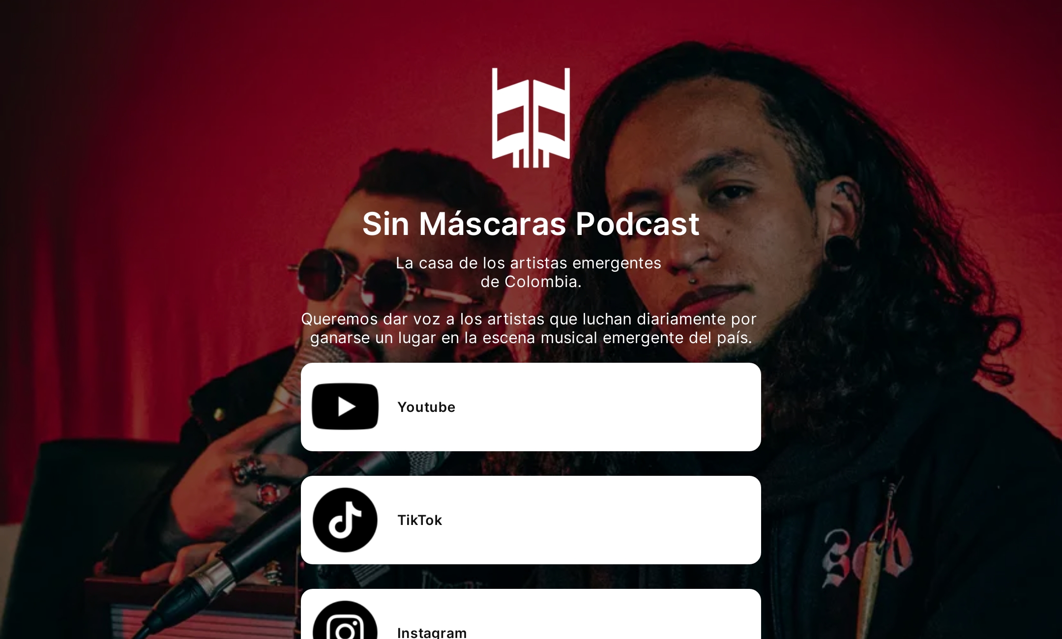 Sin Máscaras Podcast's Flowpage