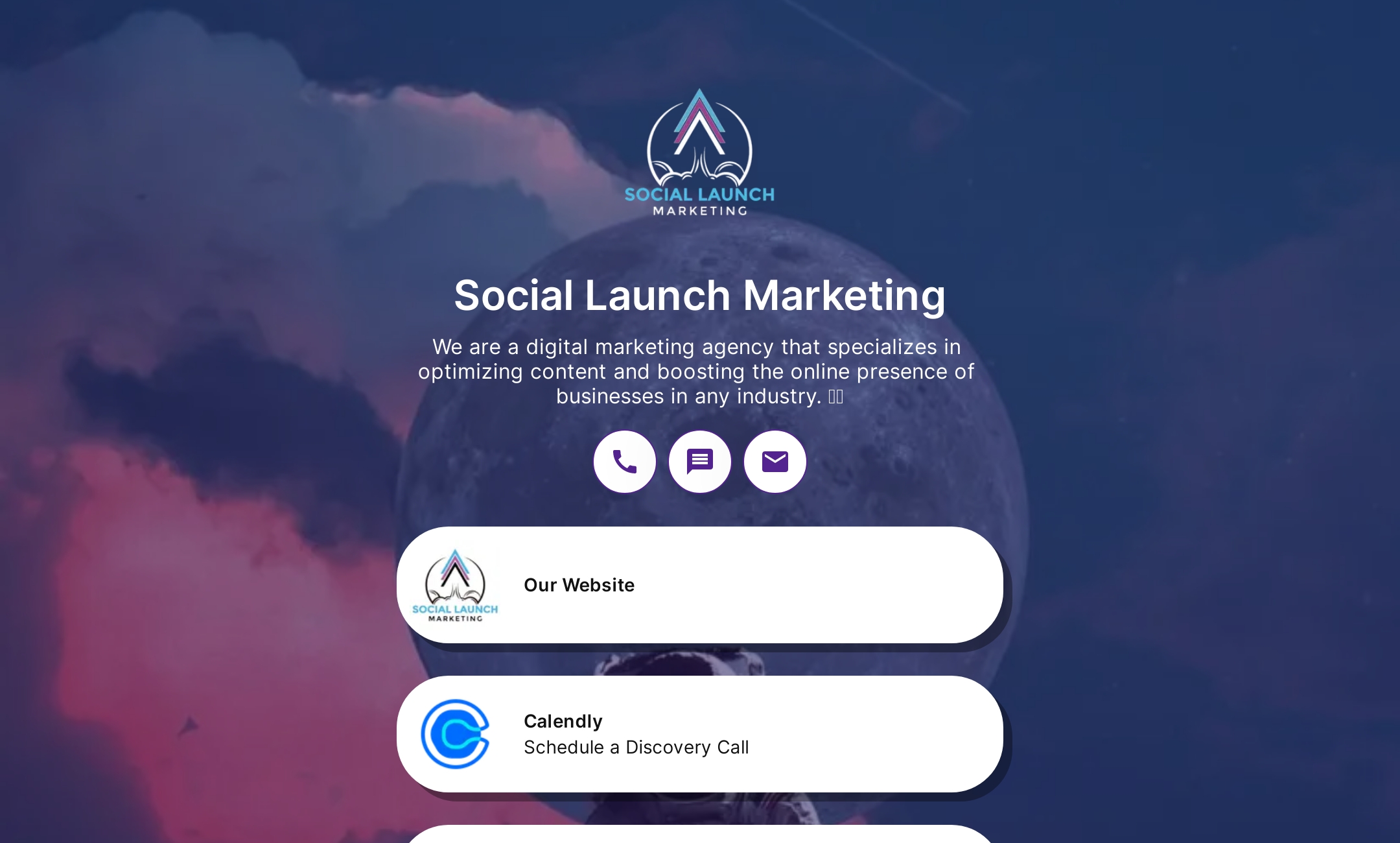 Social Launch Marketing's Flowpage