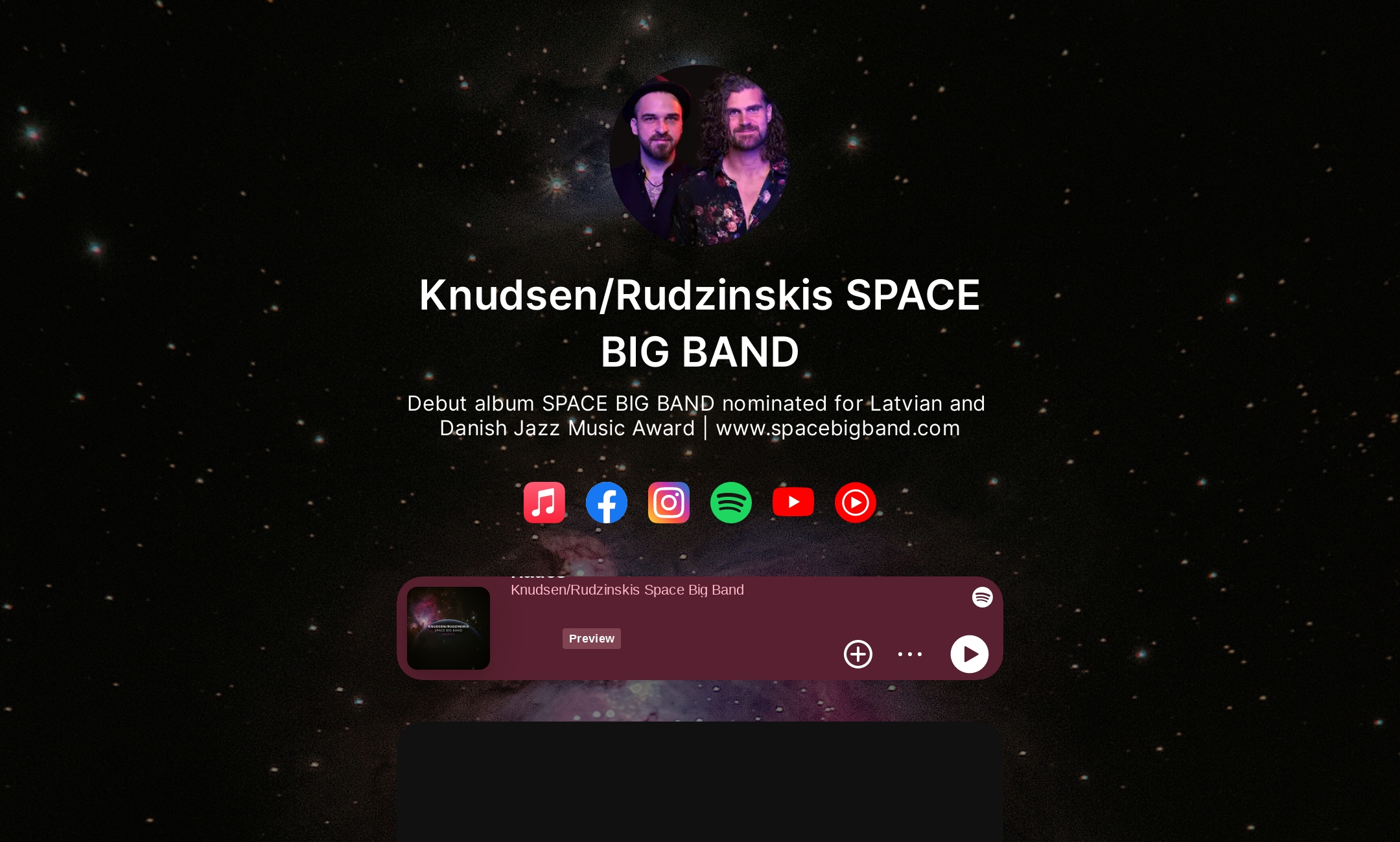 Knudsen/Rudzinskis SPACE BIG BAND's Flowpage
