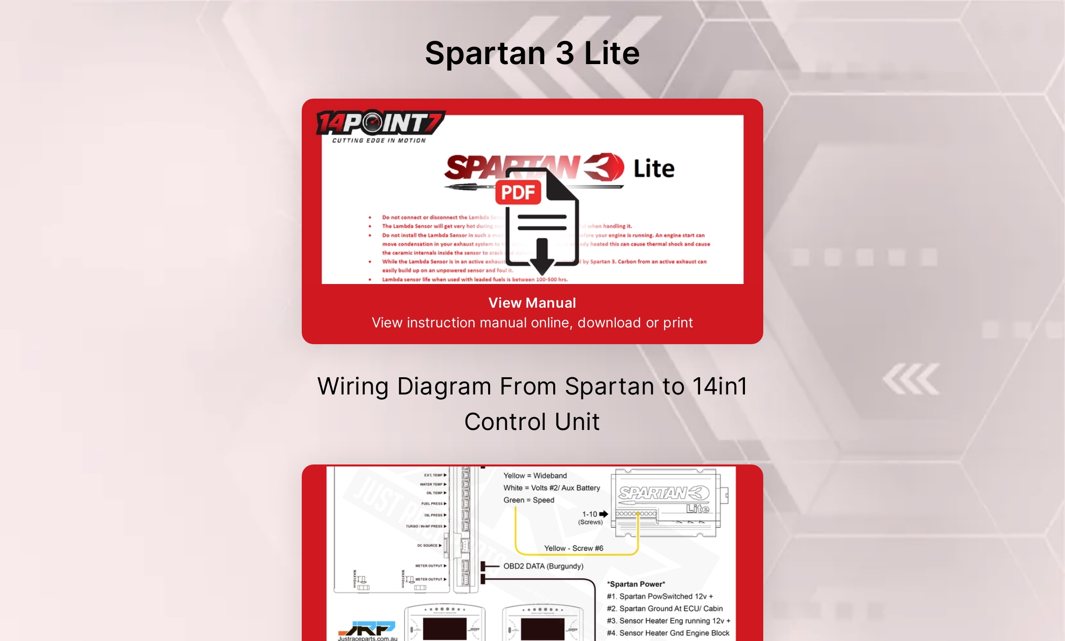 Spartan 3 Lite Wideband Controller Manuals & Support