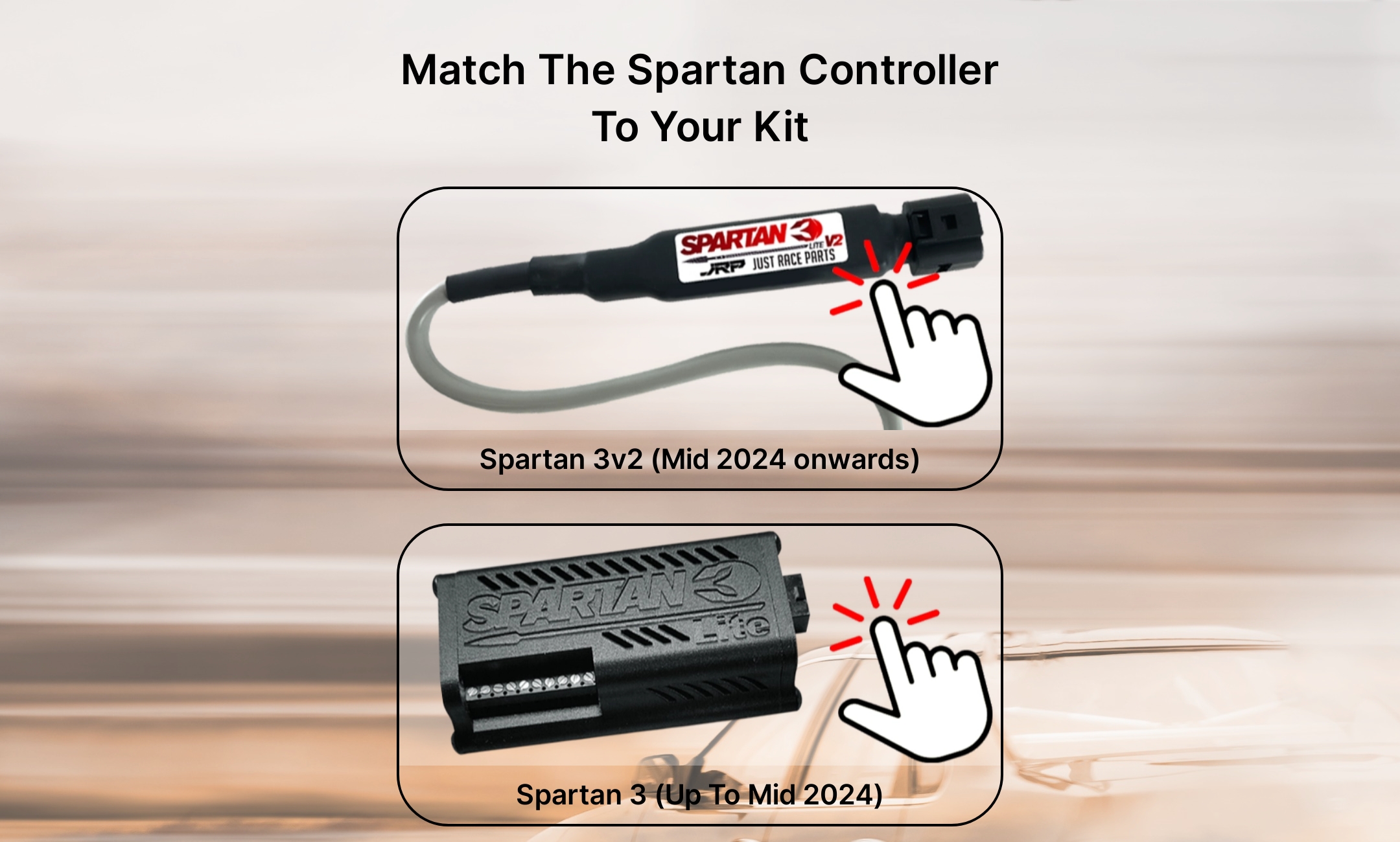 Match The Spartan Controller To Your Kit's Flowpage