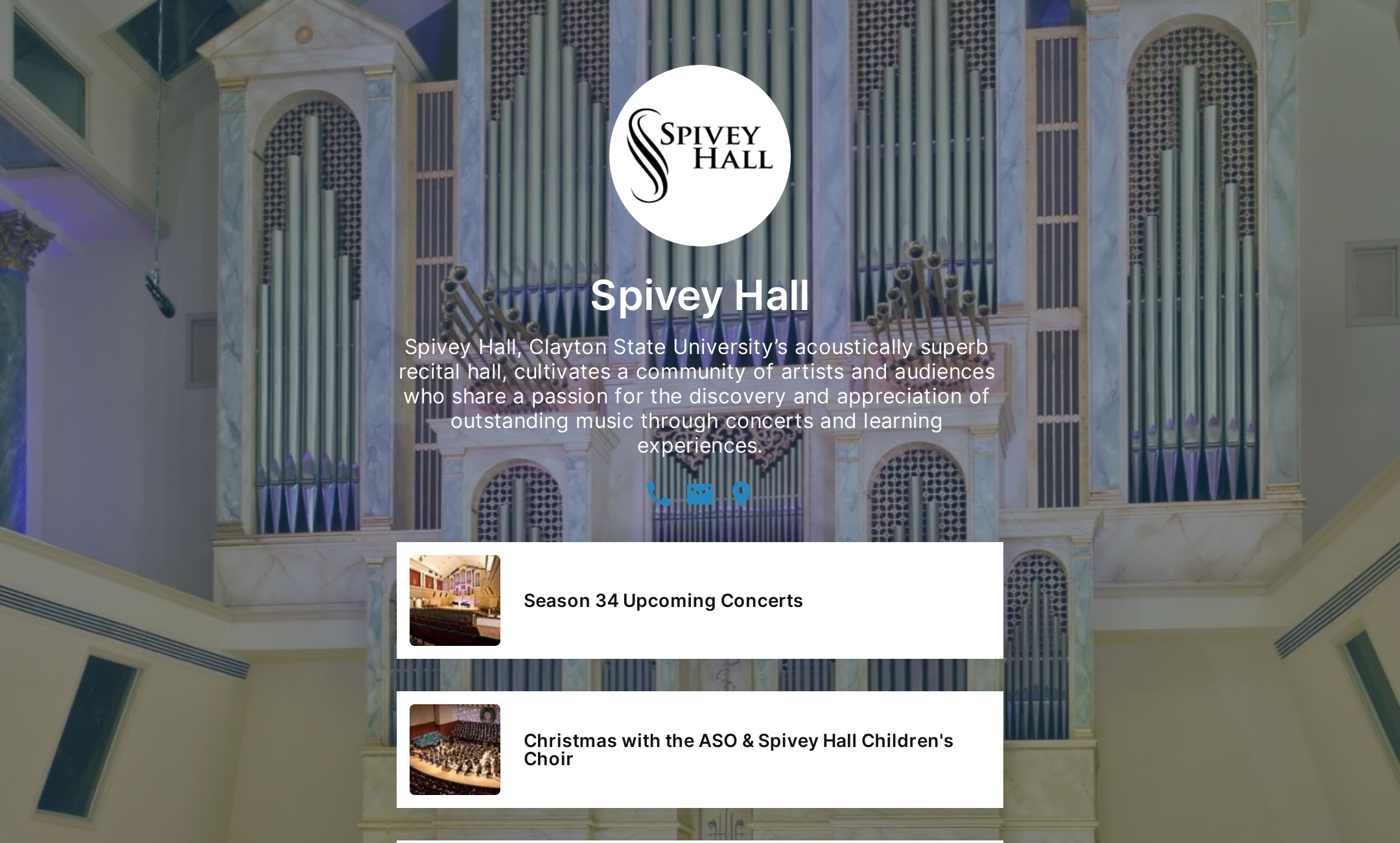 Spivey Hall's Flowpage