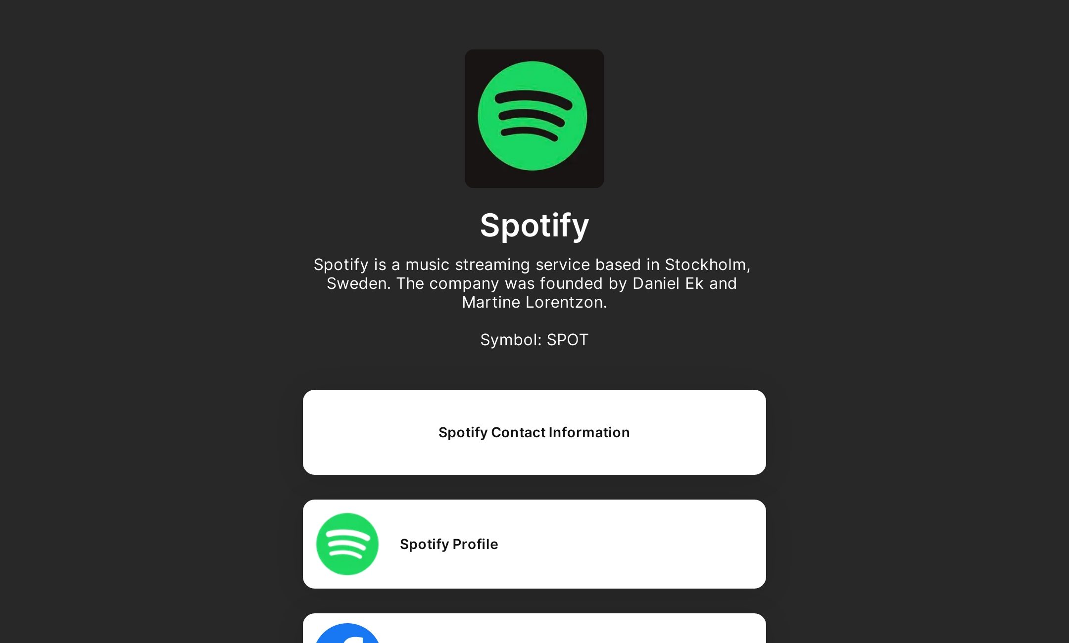 Spotify's Flowpage