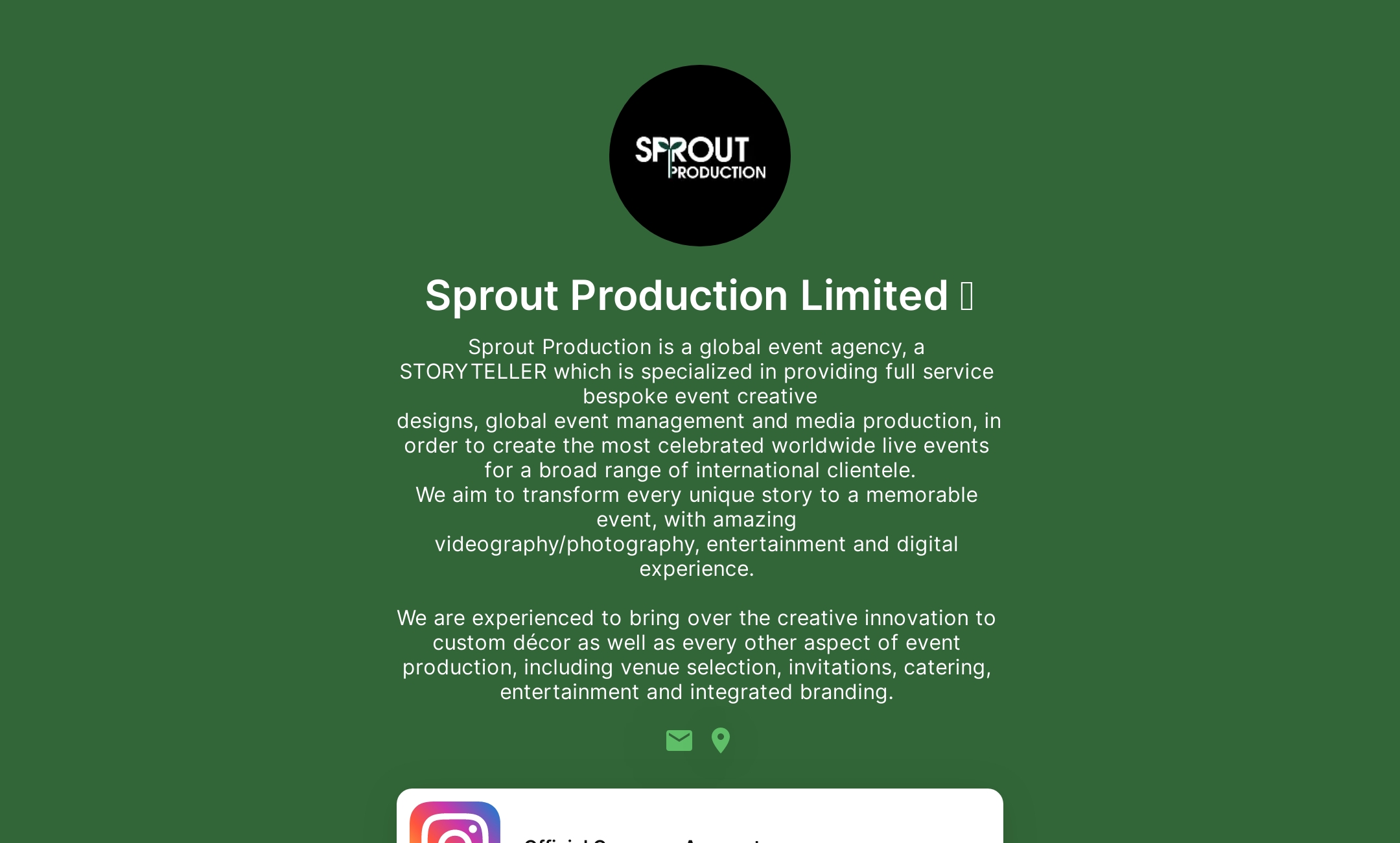 Sprout Production Limited 🌱's Flowpage