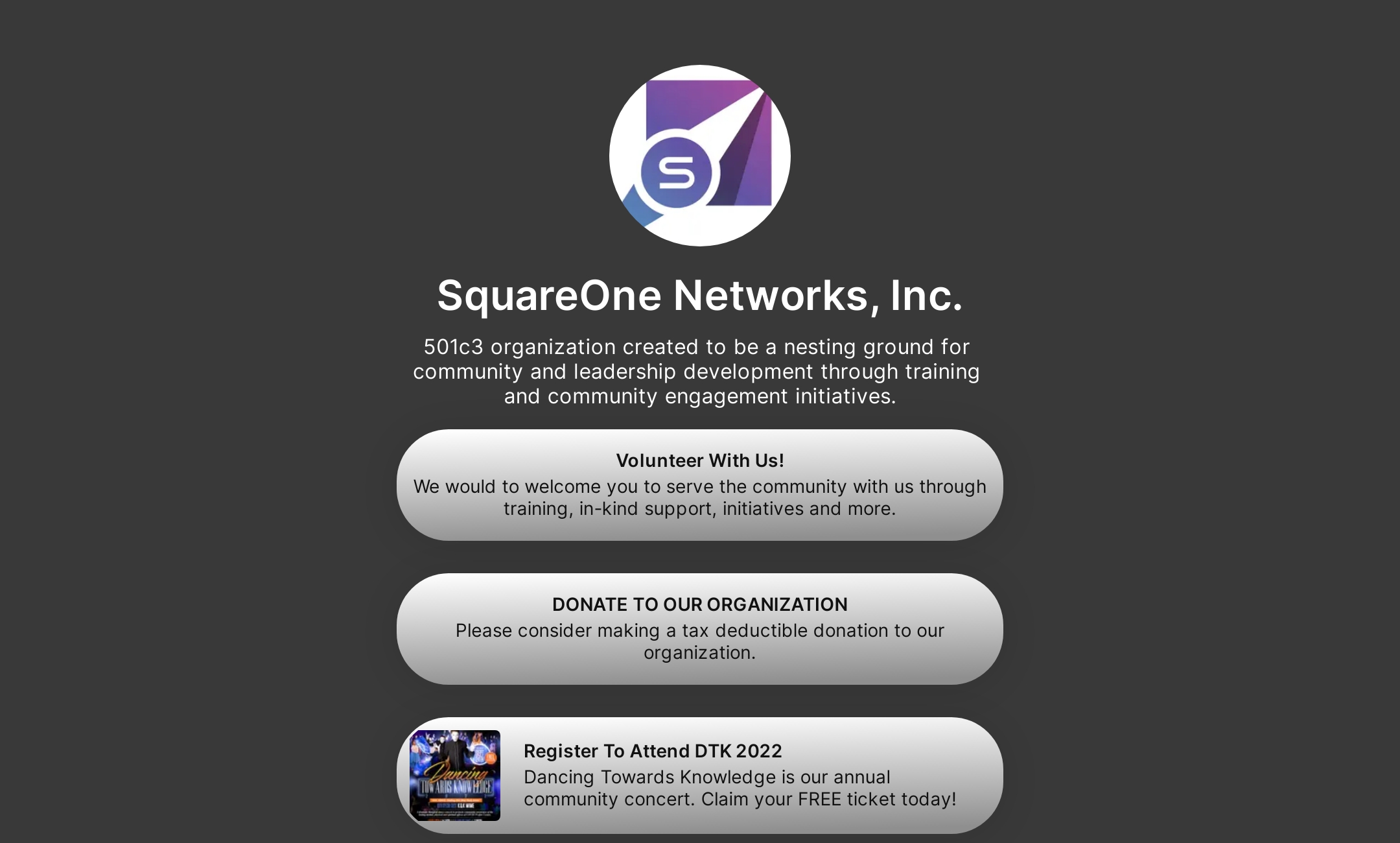 SquareOne Networks, Inc.'s Flowpage
