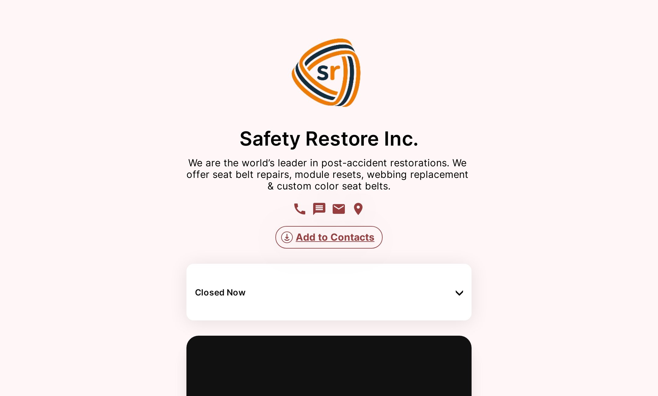 Safety Restore - Instagram Page