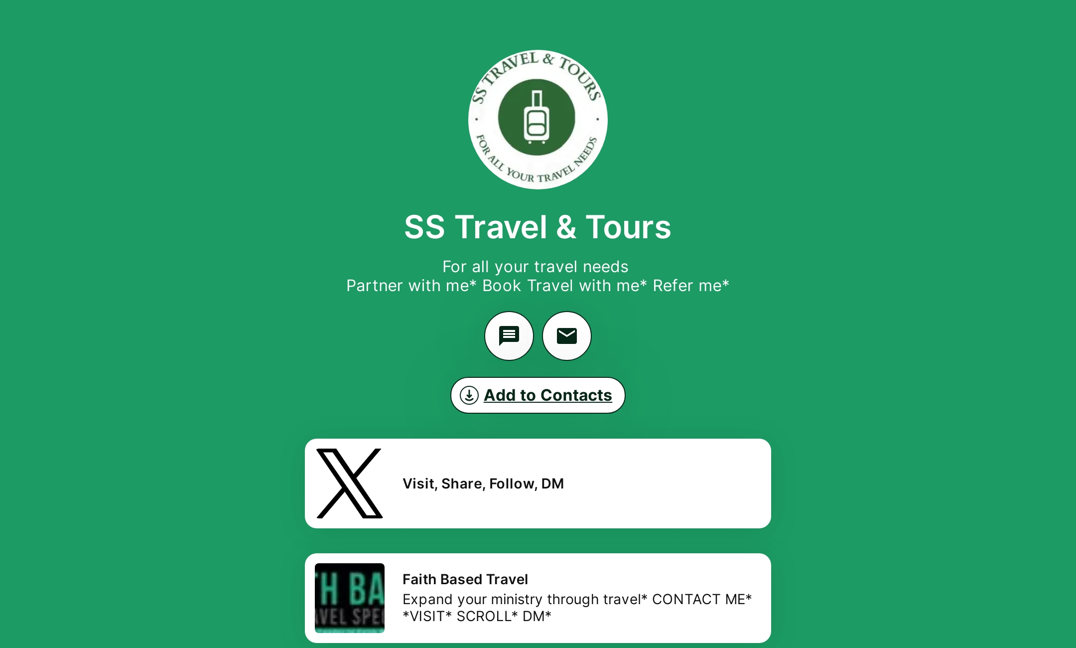 SS Travel & Tours' Flowpage