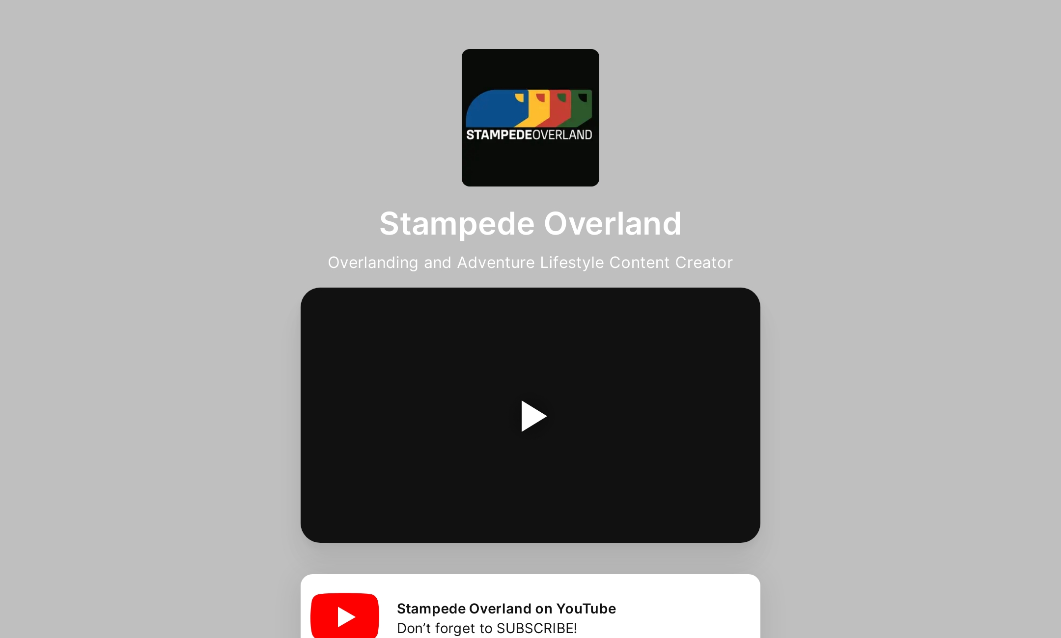 Stampede Overland 's Flowpage