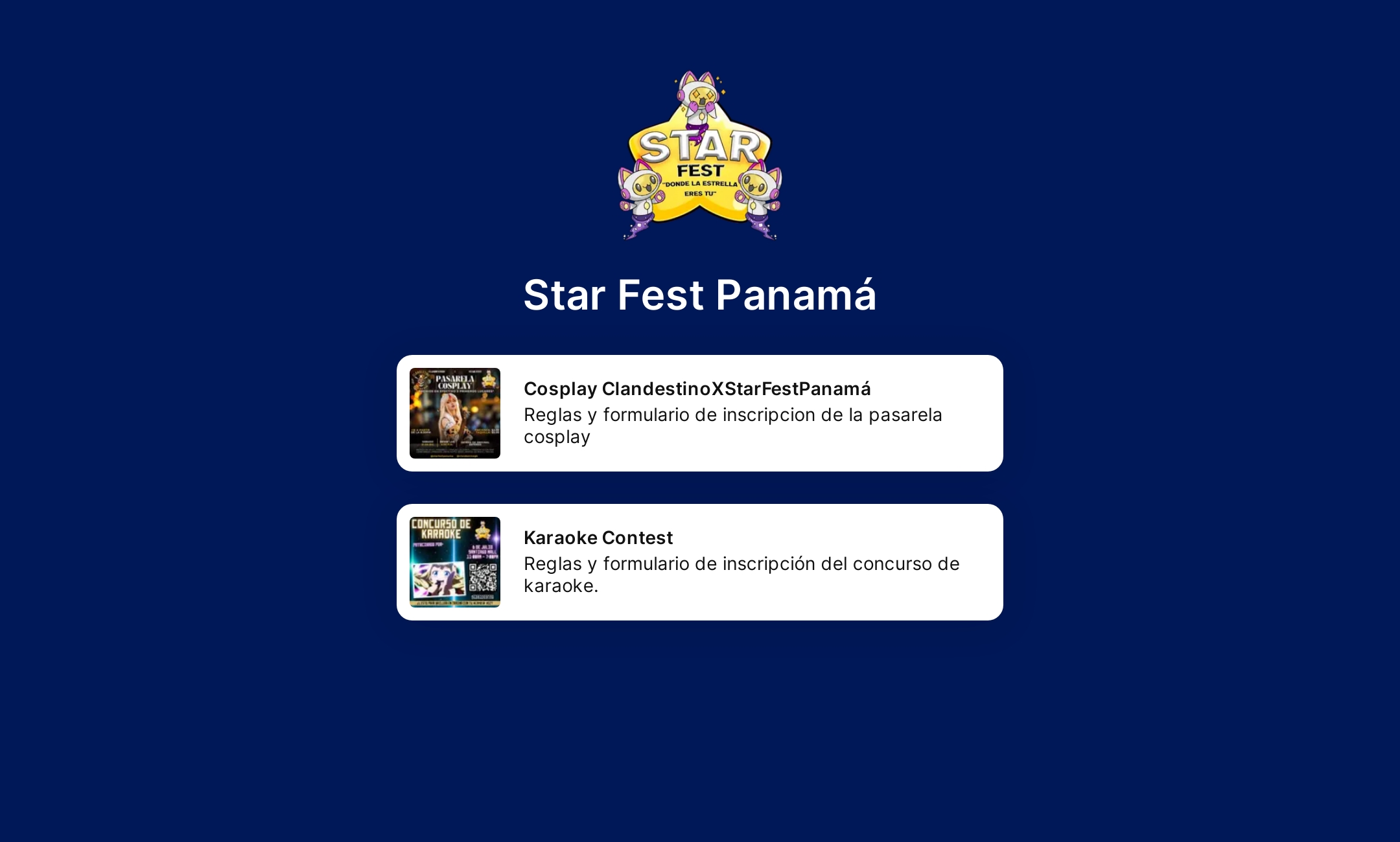 Star Fest Panamá's Flowpage