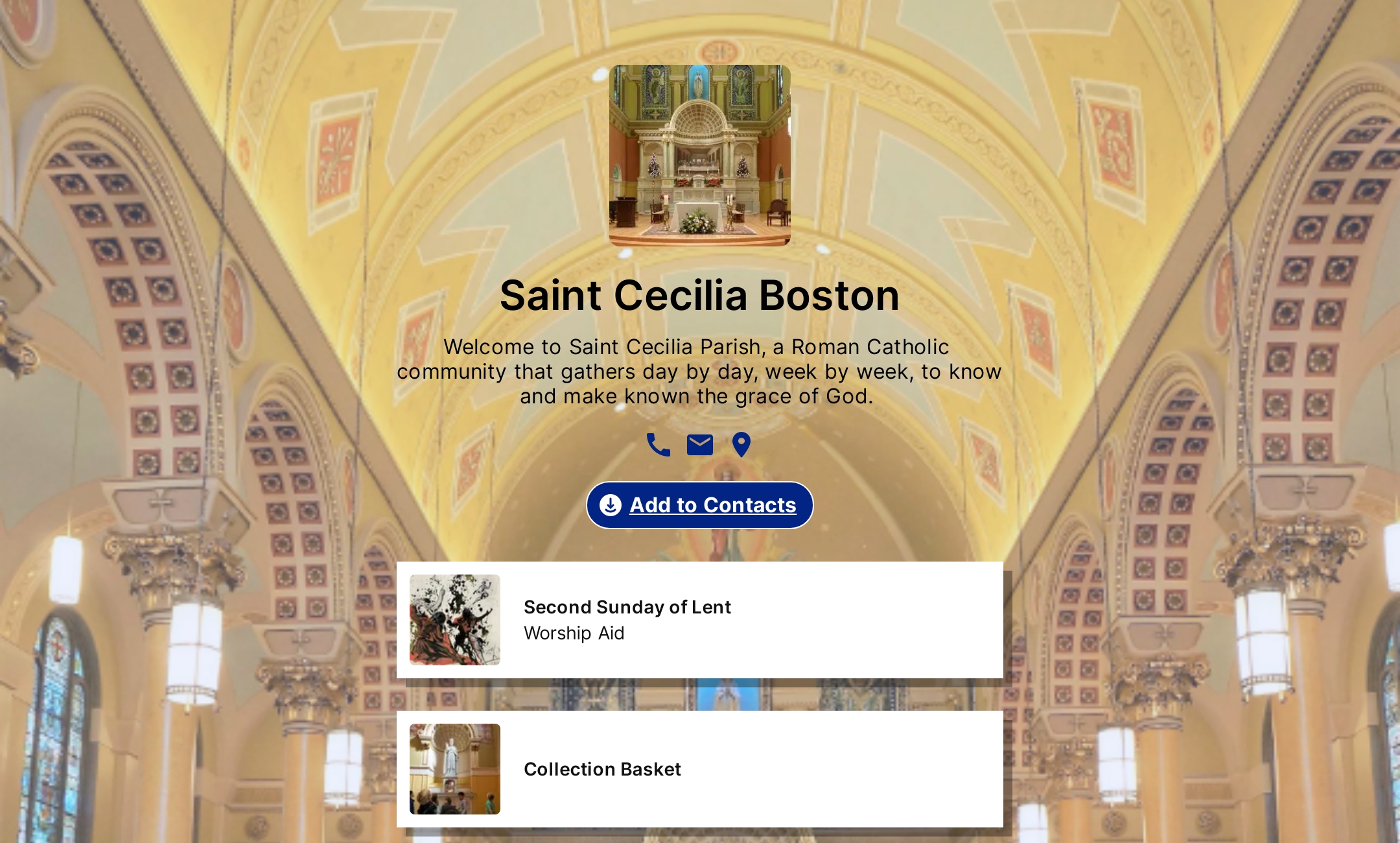 Saint Cecilia Boston's Flowpage