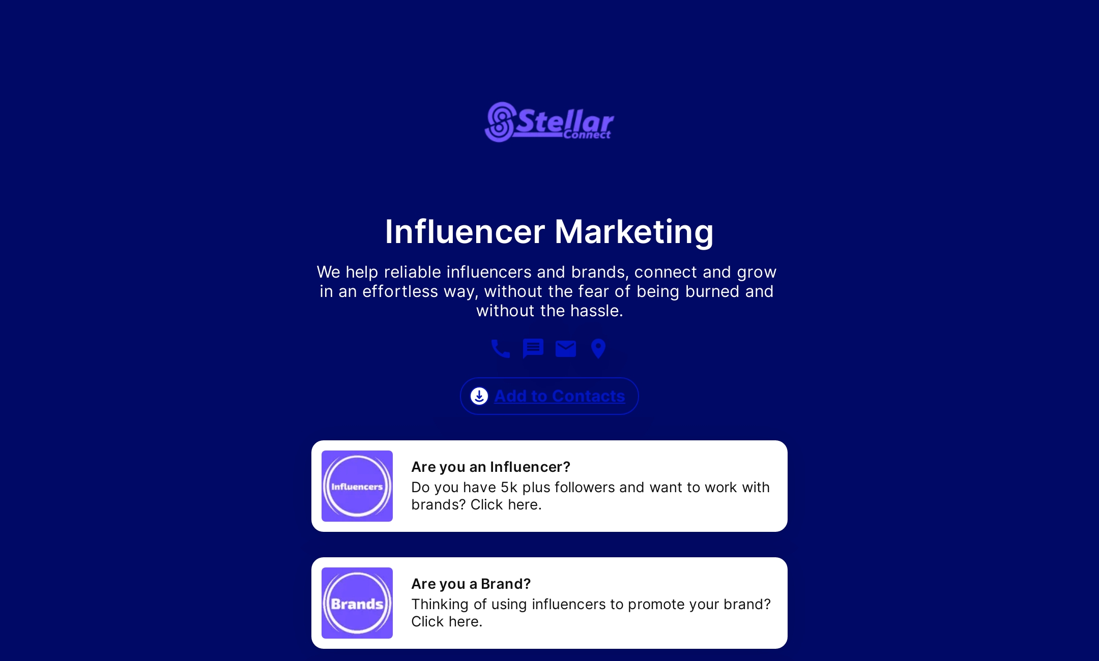 Stellar Connect - Influencer Marketing Agency