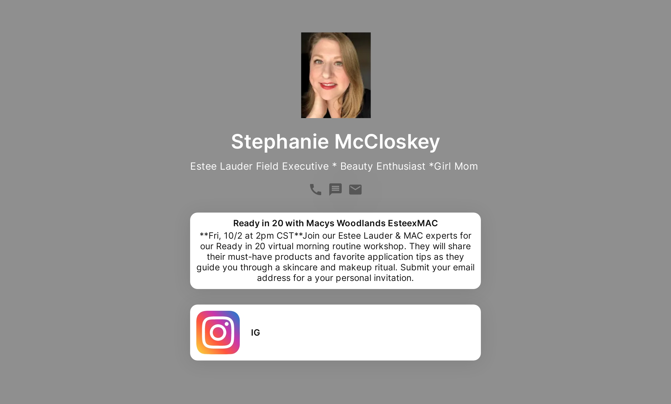 Stephanie McCloskey 's Flowpage